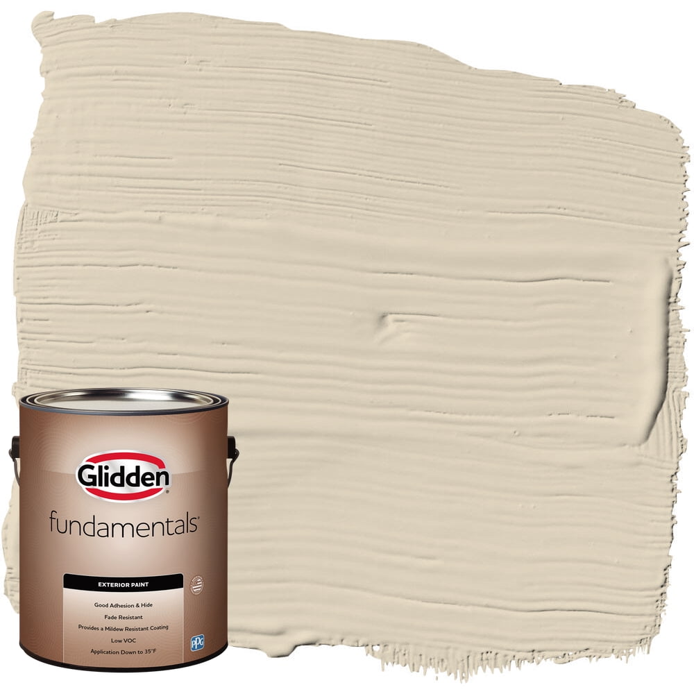 Glidden Fundamentals Exterior Paint Toasted Almond / Beige, Satin, 1 ...