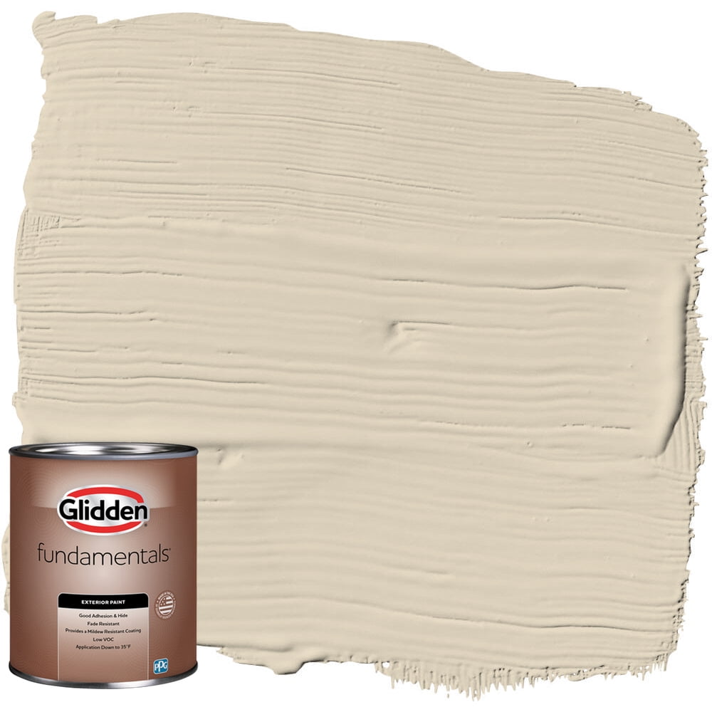 Glidden Fundamentals Exterior Paint Toasted Almond / Beige, Satin, 1 ...