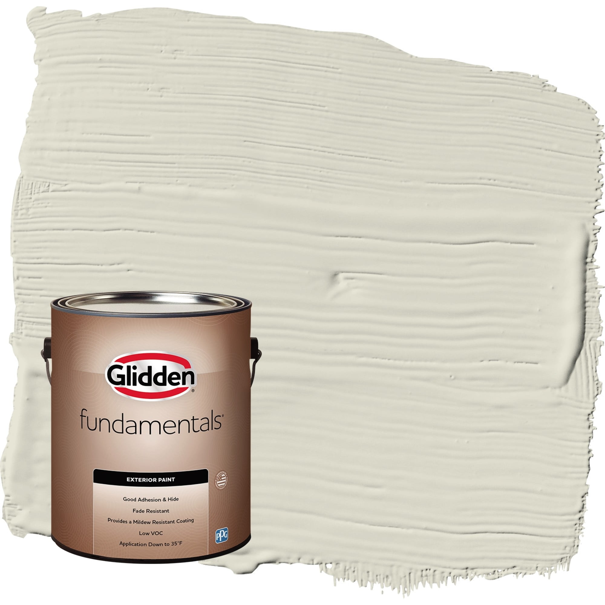 Glidden Fundamentals Veil Of Dusk / Gray Semi-Gloss Exterior Paint, 1 ...