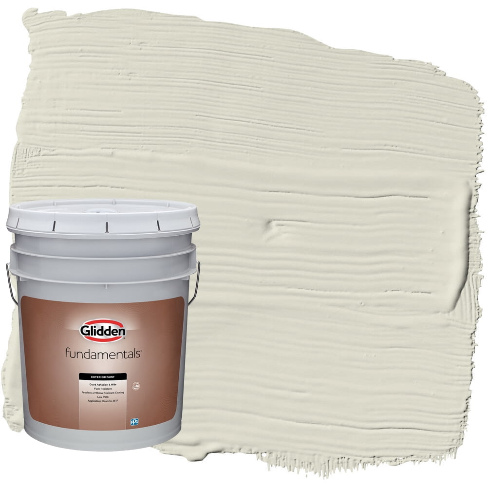 Glidden Fundamentals Exterior Paint Veil Of Dusk / Gray, Semi-Gloss, 5 ...