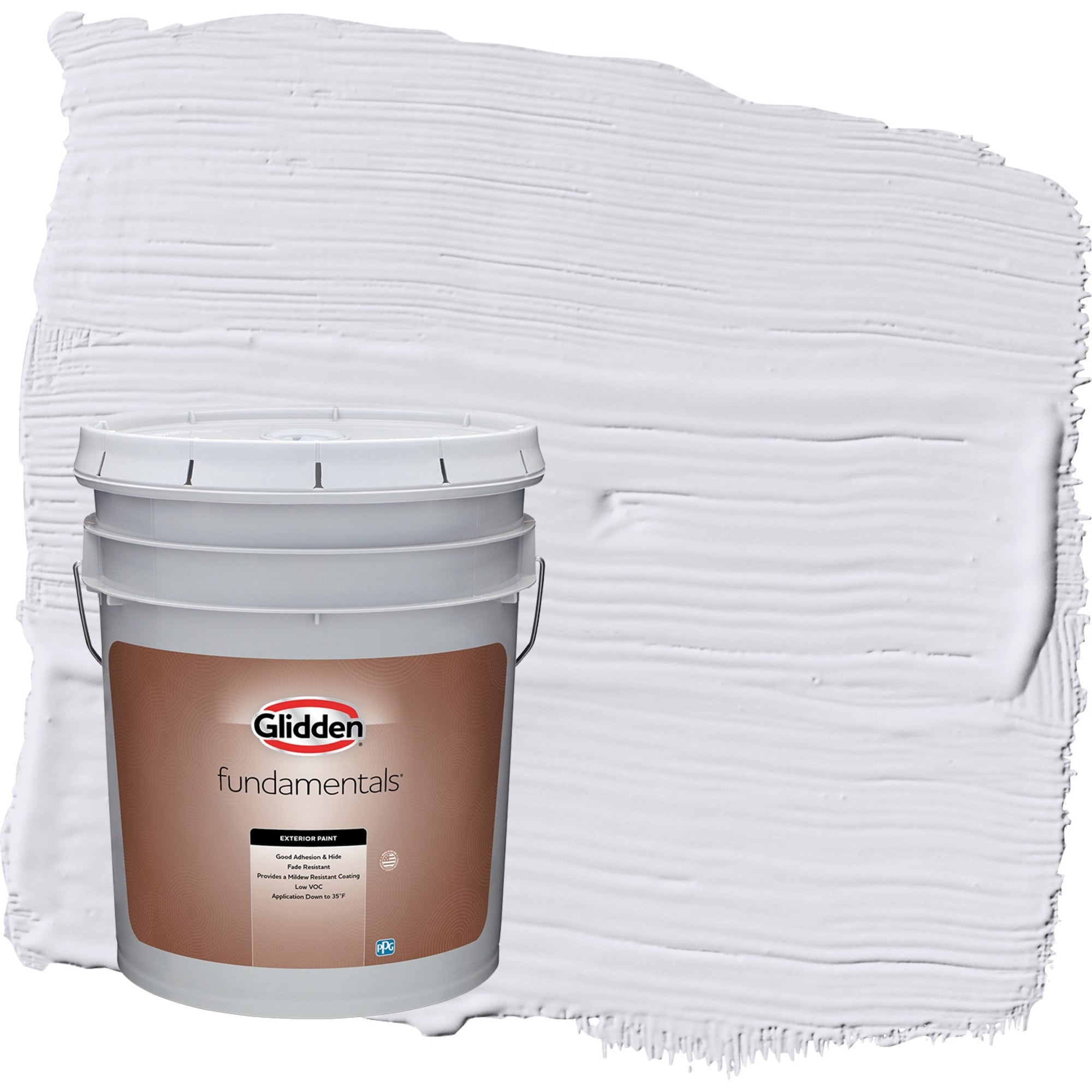 Glidden Fundamentals Violet Echo / Purple Satin Exterior Paint, 5 ...