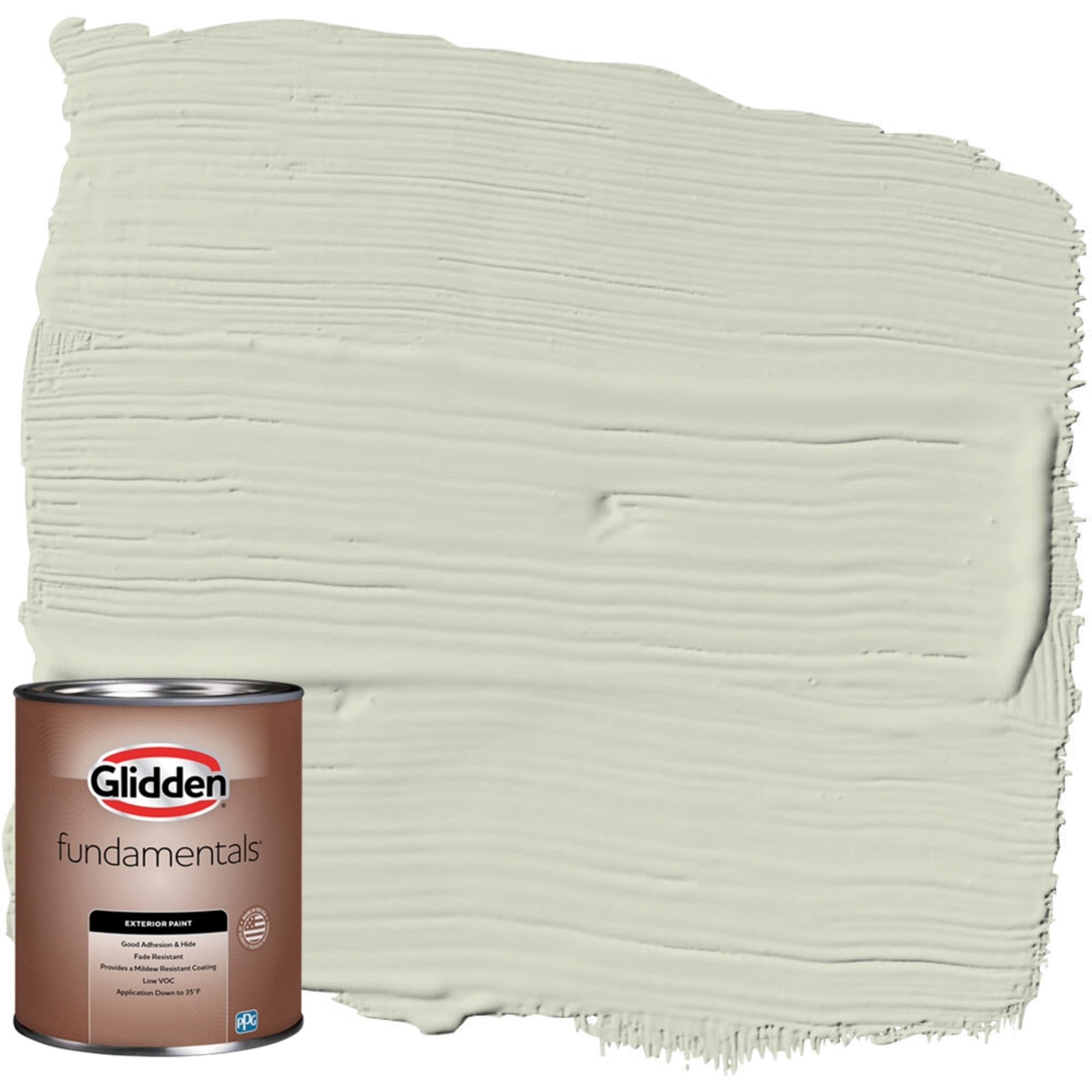 Glidden Fundamentals 1 Quart White Sage / Green Semi-Gloss Exterior ...