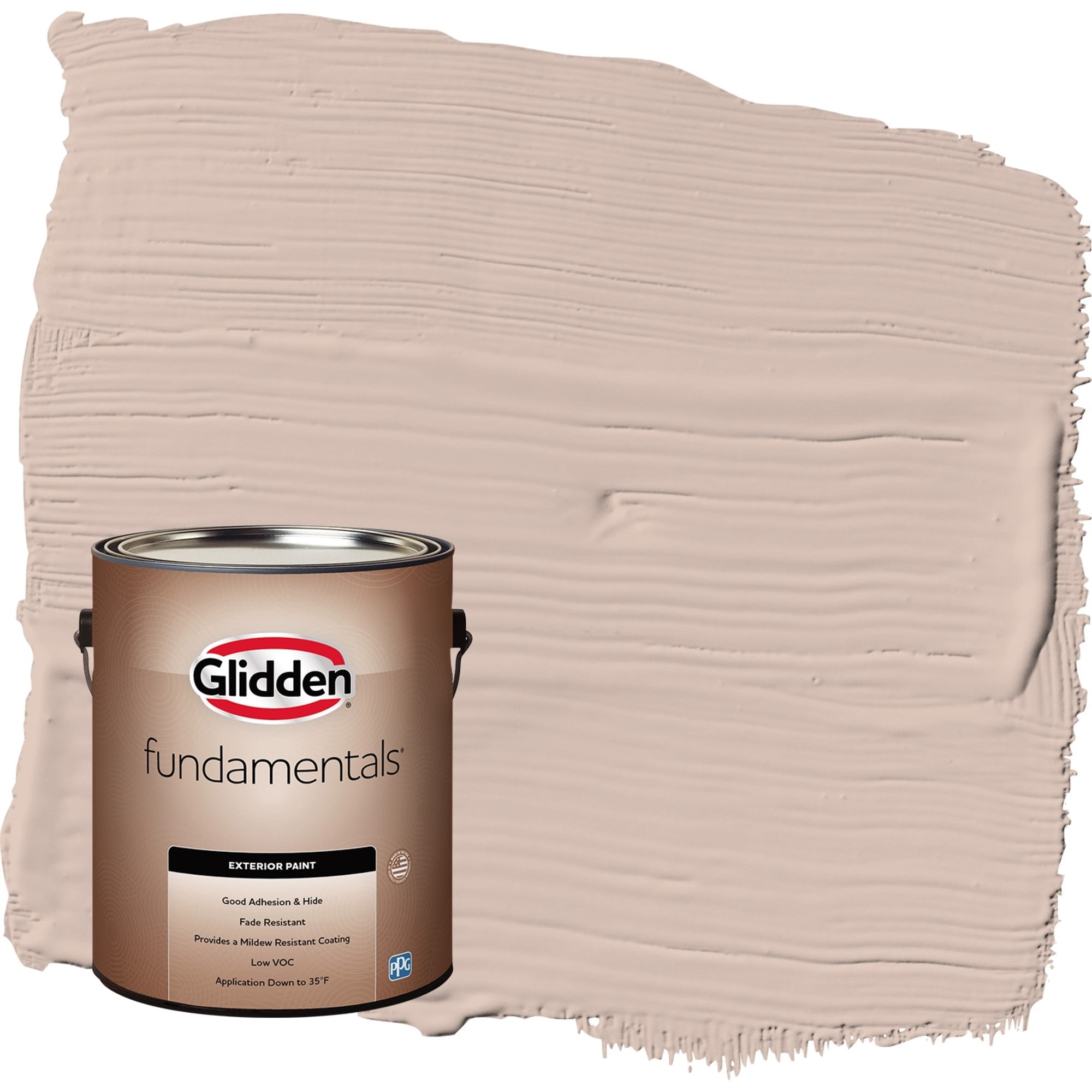 Glidden Fundamentals Wild Rice / Orange Satin Exterior Paint, 1 Gallon ...