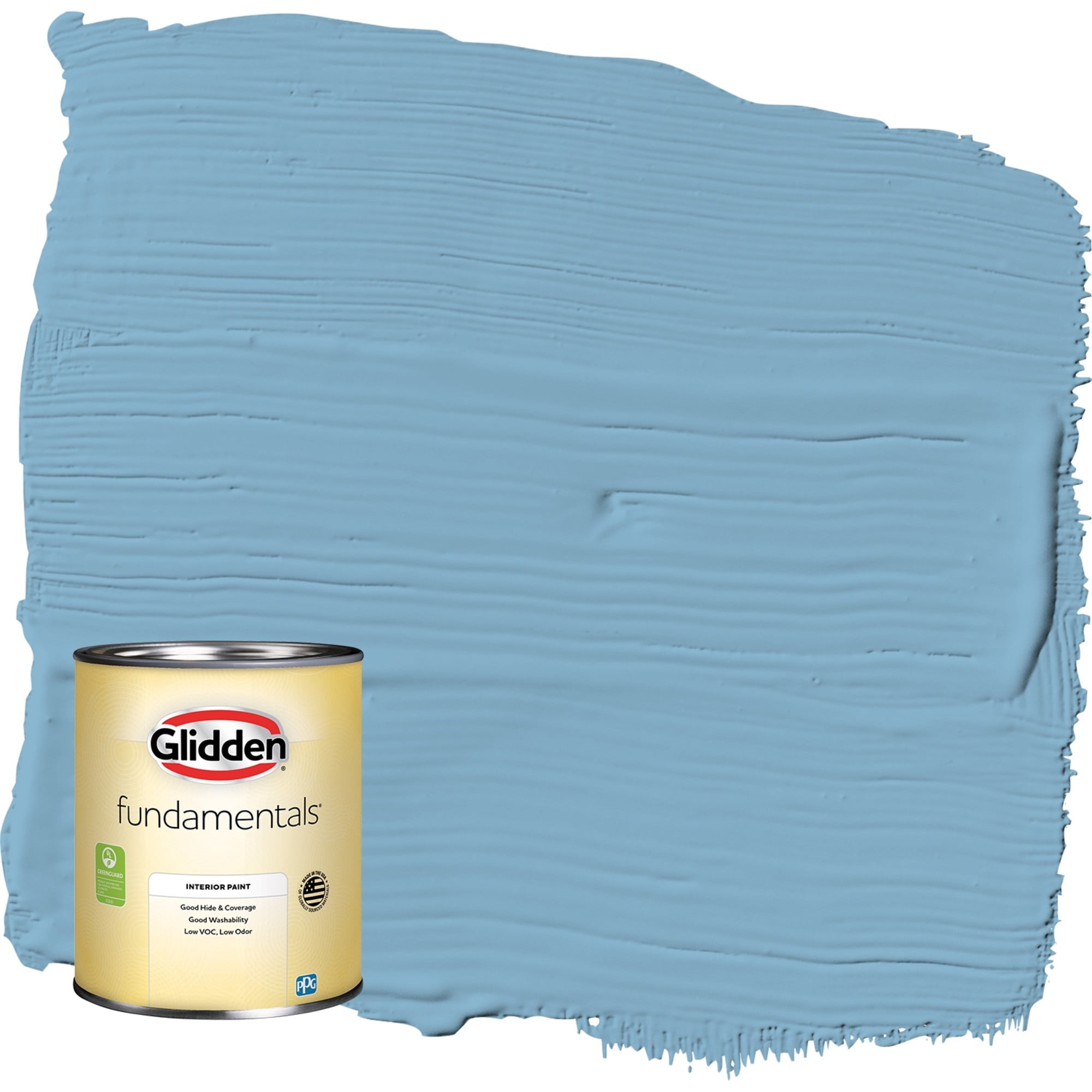 Glidden Fundamentals Arabella / Blue, Semi-Gloss Interior Paint, 1 ...