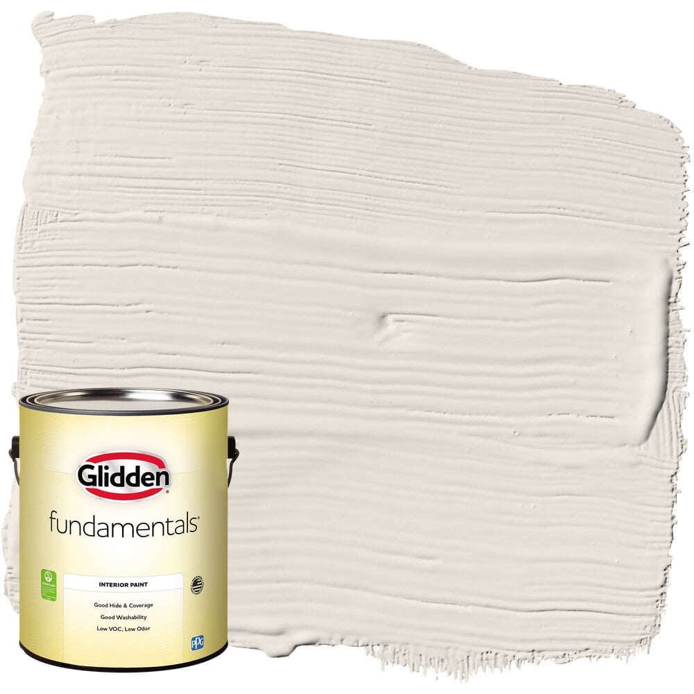 Glidden Fundamentals Interior Paint Ash / White, Eggshell, 1 Gallon ...