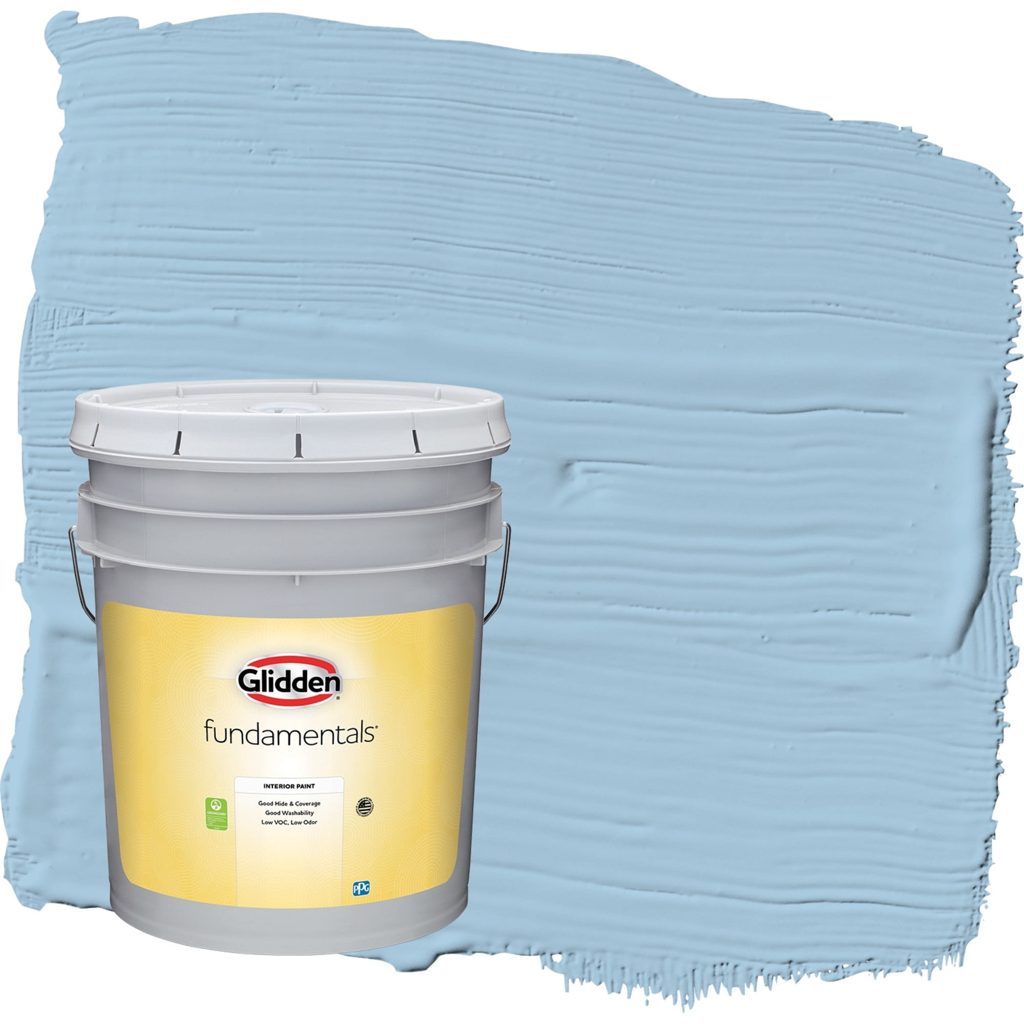 Glidden Fundamentals Blue Bows / Blue, Flat Interior Paint, 5 Gallon ...