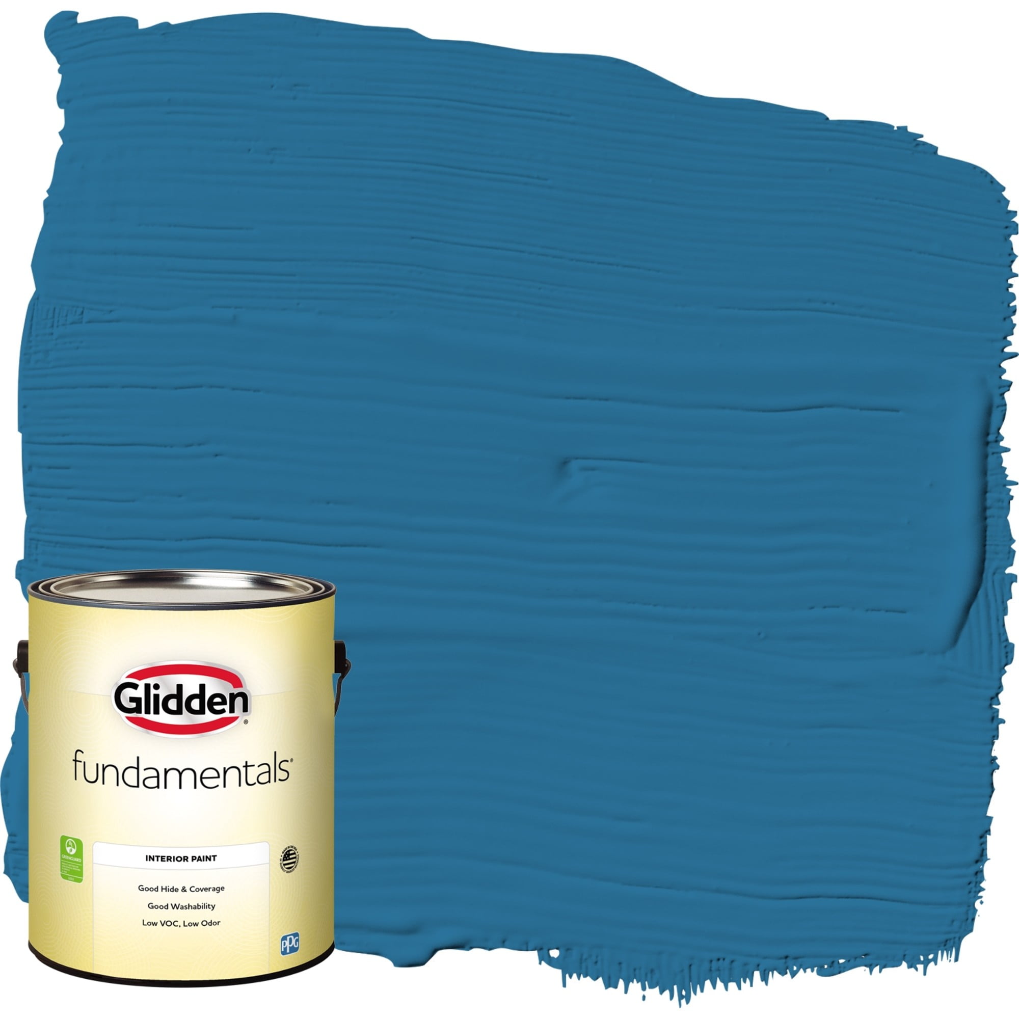 Glidden Fundamentals Interior Paint Blue Oasis, Eggshell, 1 Gallon ...