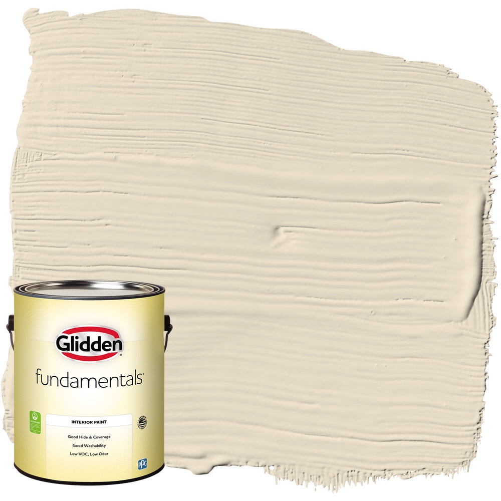 Glidden Fundamentals Interior Paint Bone White / Beige, Eggshell, 1 ...
