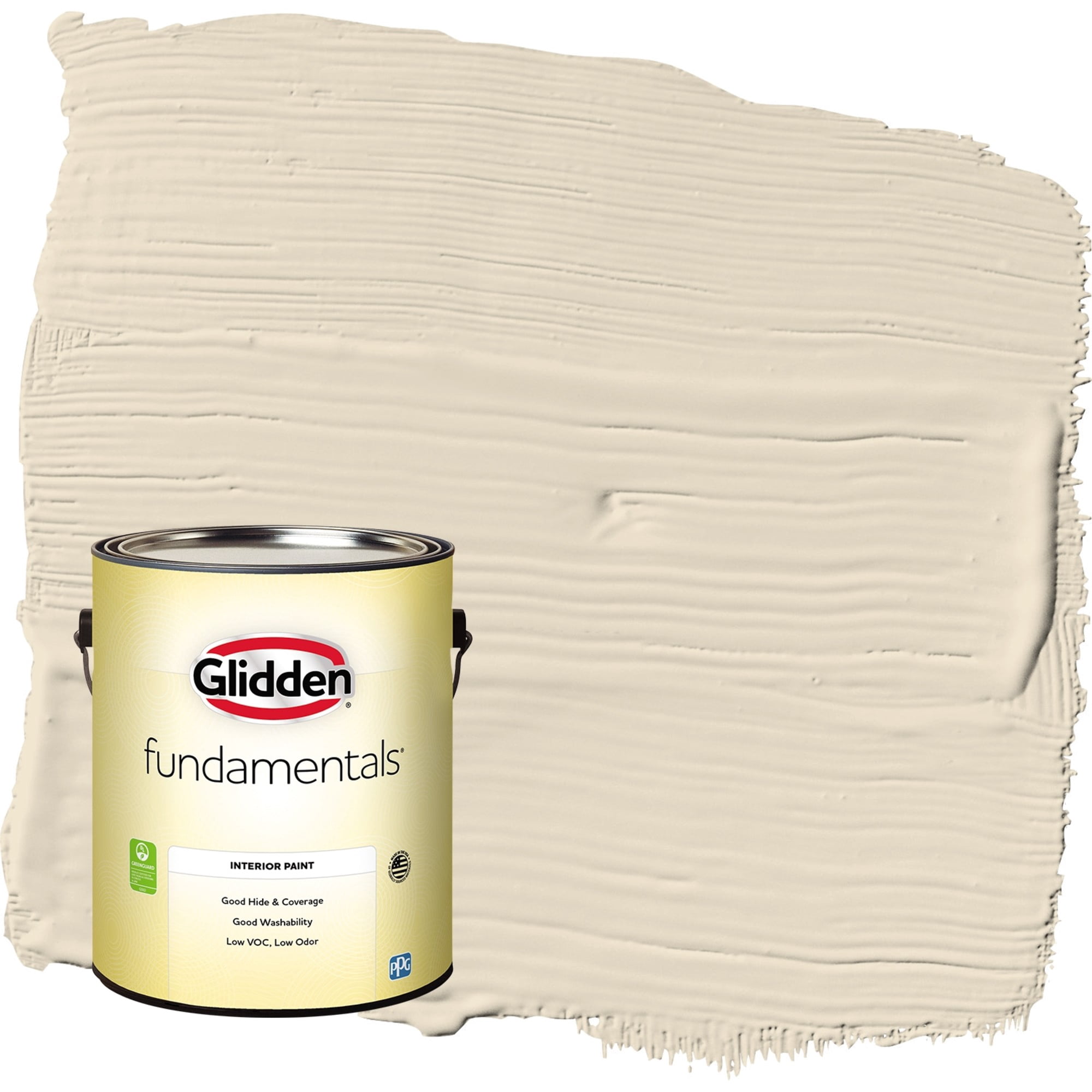 Glidden Fundamentals Bone White / Beige, Semi-Gloss Interior Paint, 1 ...