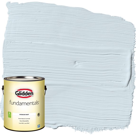 Glidden Fundamentals Interior Paint Breakwater / Blue, Eggshell, 1 ...