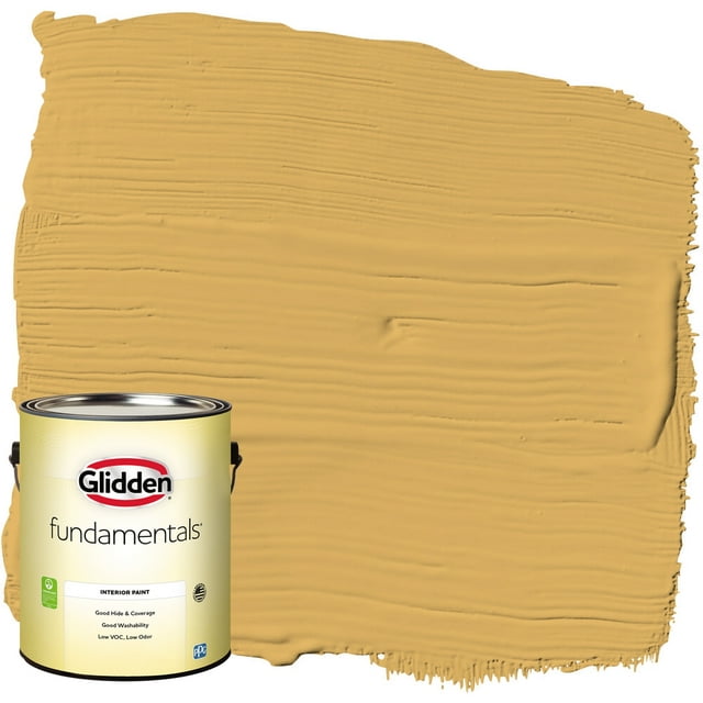 Glidden Fundamentals Interior Paint Butterscotch Bliss / Yellow, Semi ...