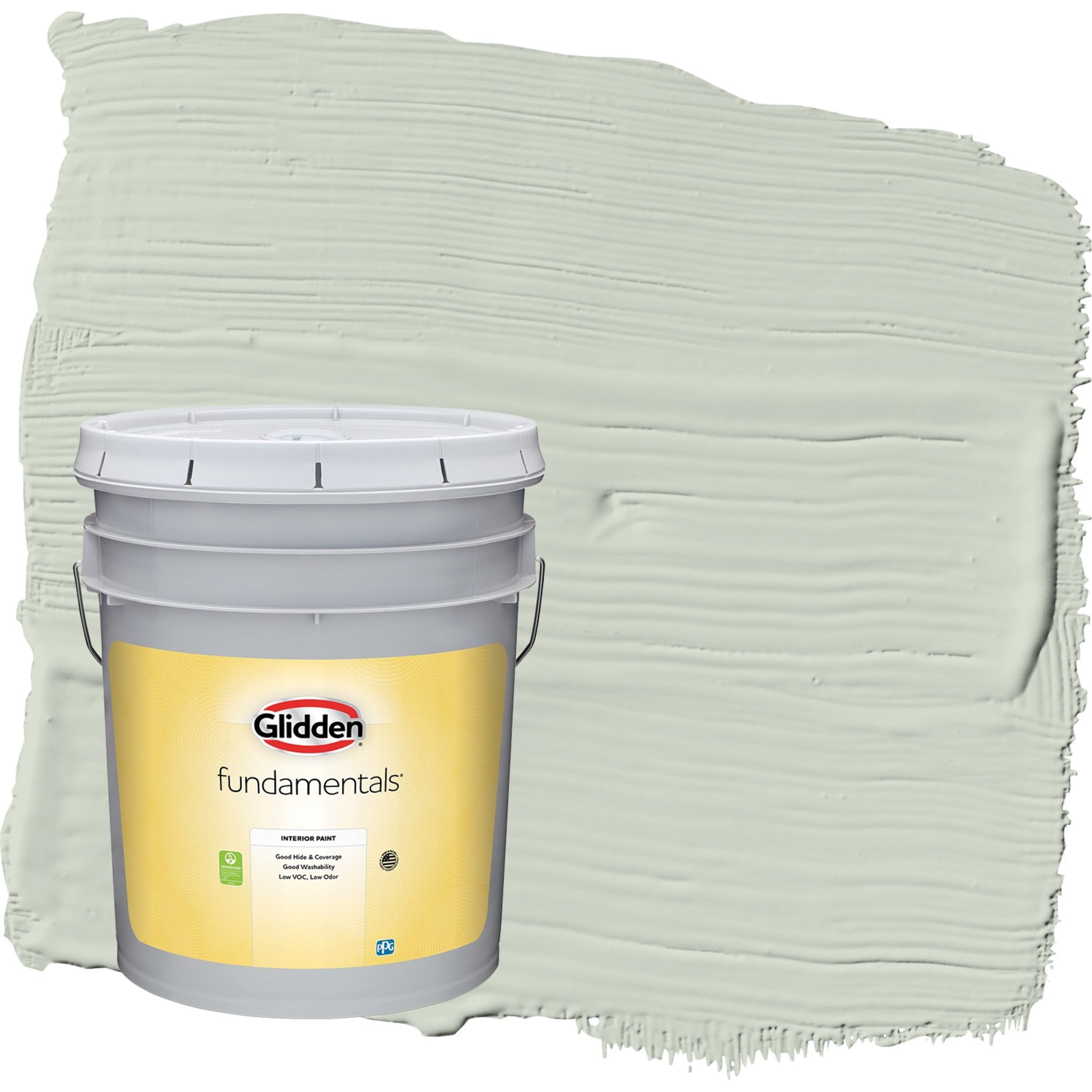 Glidden Fundamentals Castaway / Green, Flat Interior Paint, 5 Gallon ...