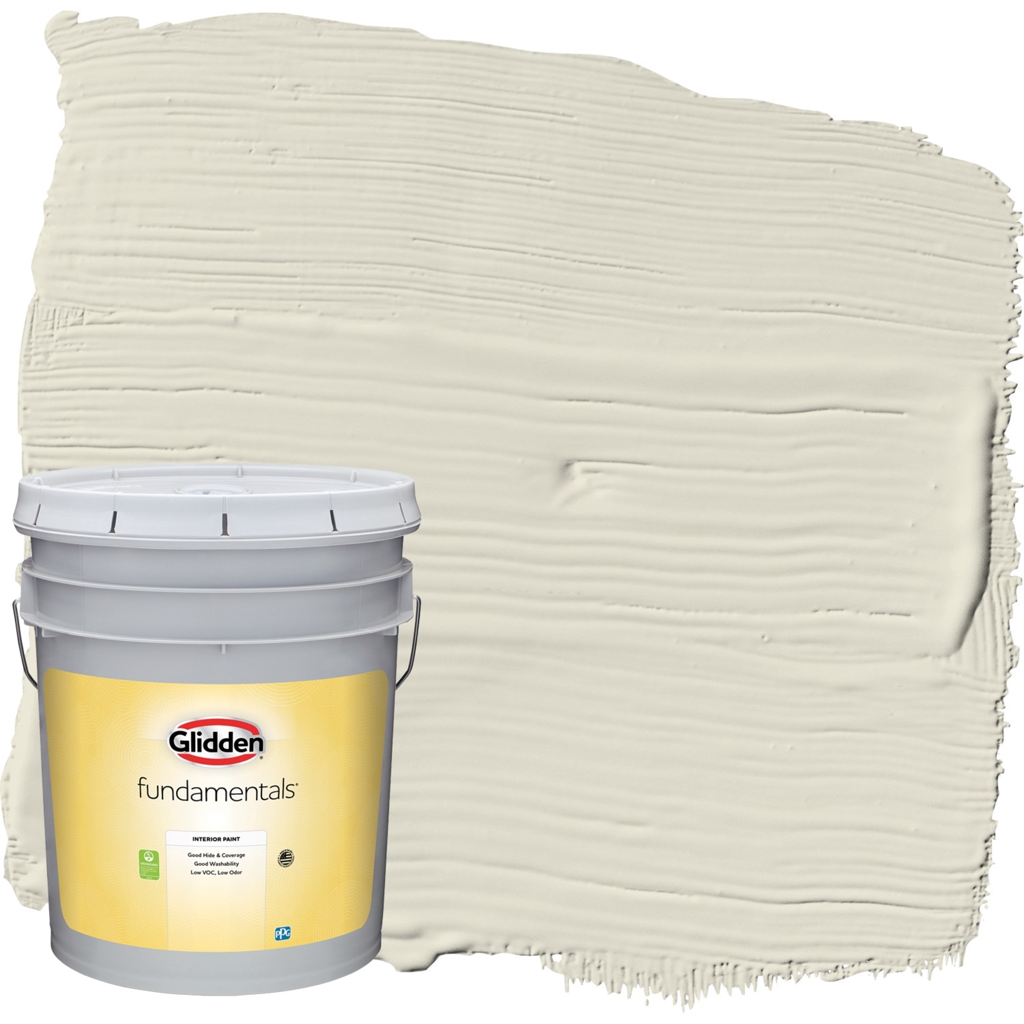 Glidden Fundamentals Interior Paint Cocoon / Grey, Semi Gloss, 5 Gallon ...