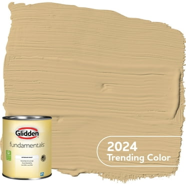 Glidden Fundamentals Interior Paint Gold Buff / Yellow, Flat, 1 Quart ...