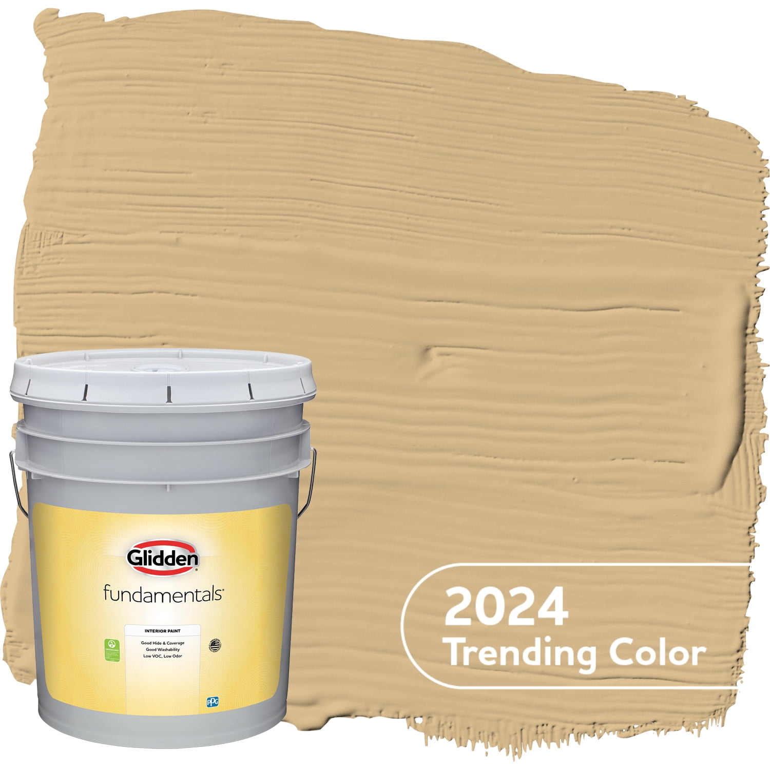 Glidden Fundamentals Interior Paint Craftsman Gold / Yellow, Eggshell ...