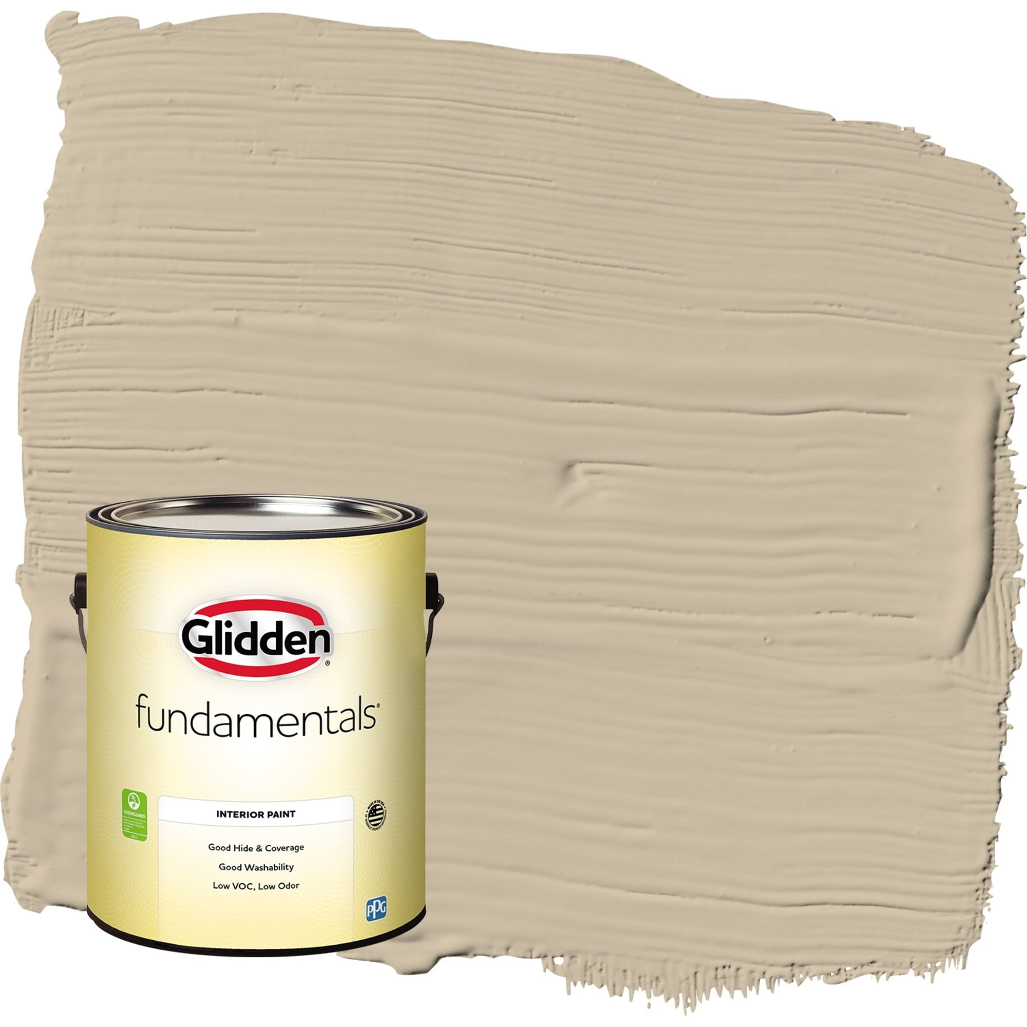 Glidden Fundamentals Dusty Trail / Beige, Flat Interior Paint, 1 Gallon ...