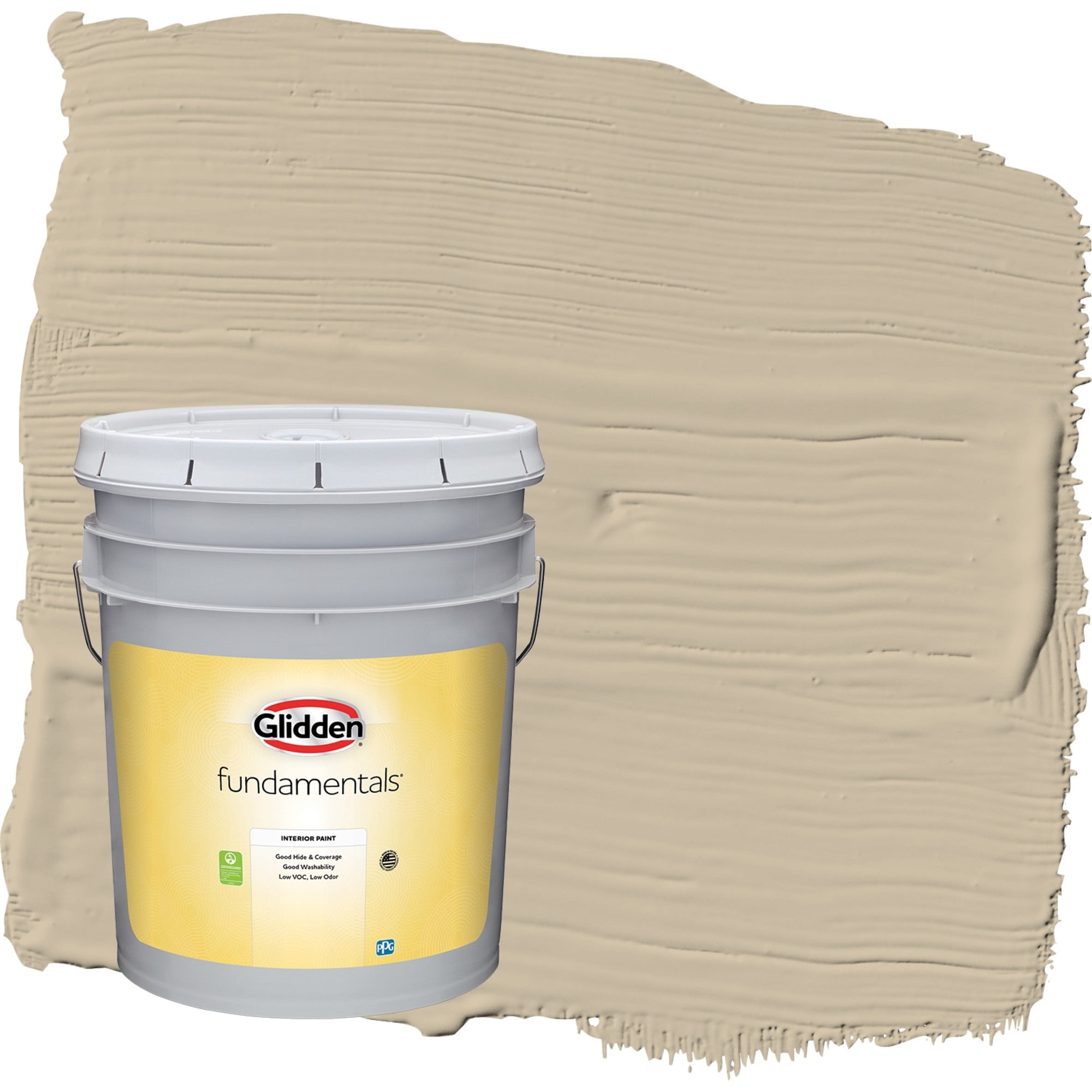 Glidden Fundamentals Dusty Trail / Beige, Flat Interior Paint, 5 Gallon ...