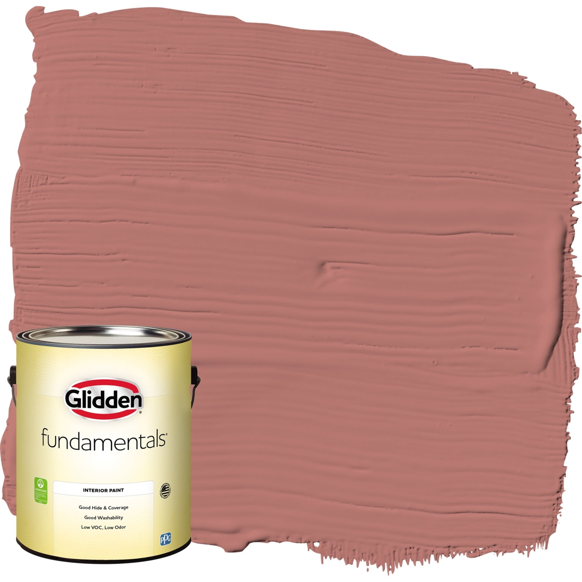 Glidden Fundamentals Interior Paint Earth Rose / Pink, Eggshell, 1 ...