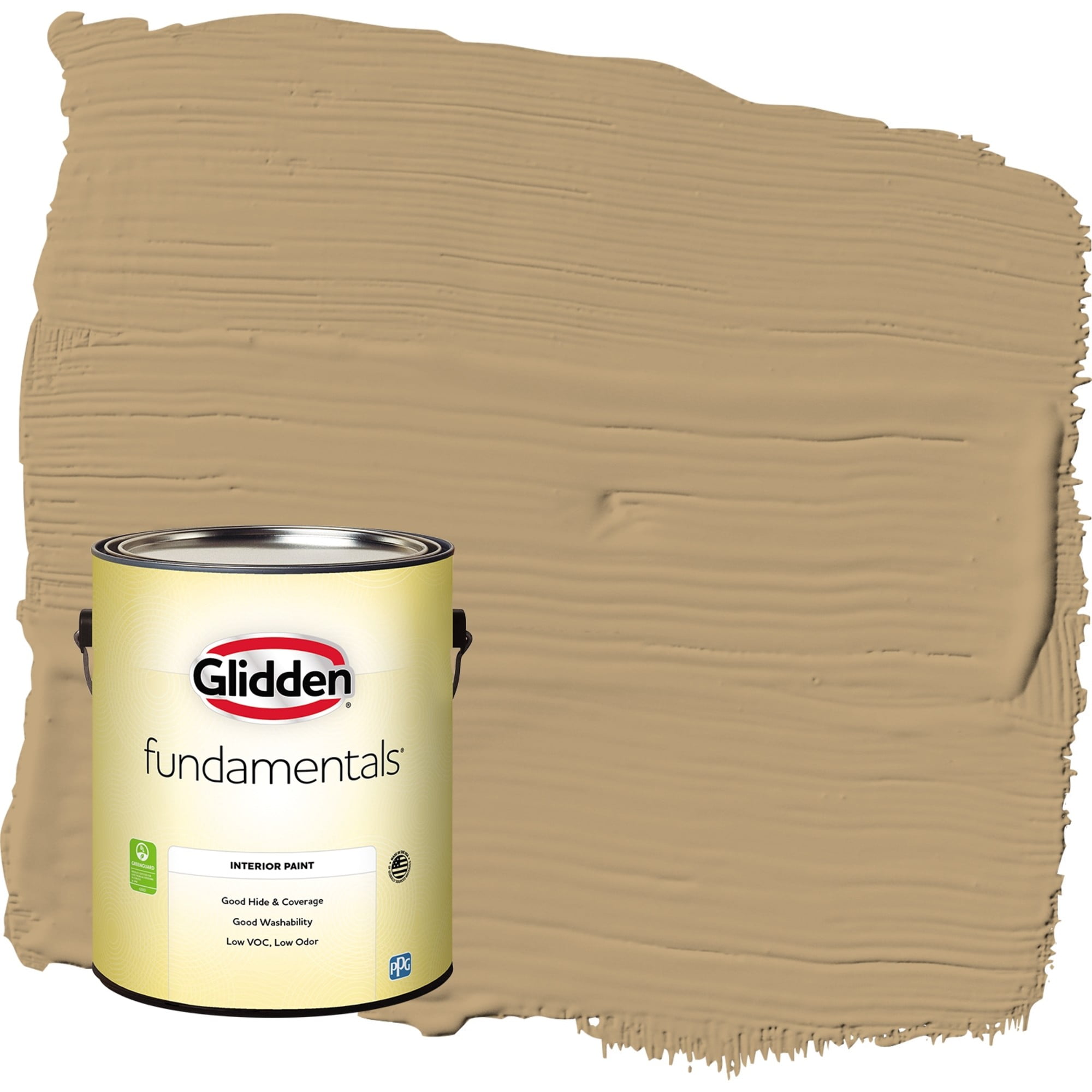 Glidden Fundamentals Earthy Ocher / Beige, Semi-Gloss Interior Paint, 1 ...