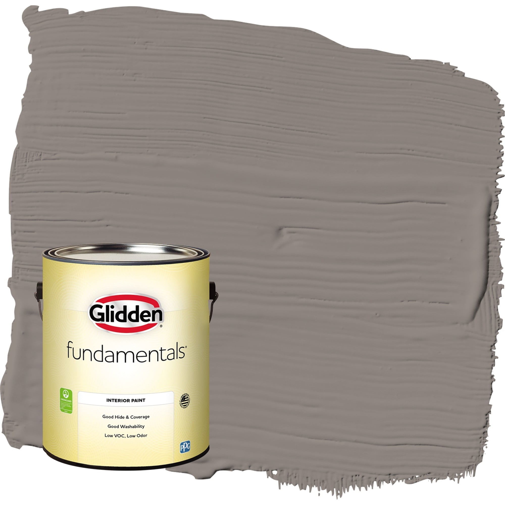 Glidden Fundamentals Elephant Gray / Grey, Eggshell Interior Paint, 1 ...