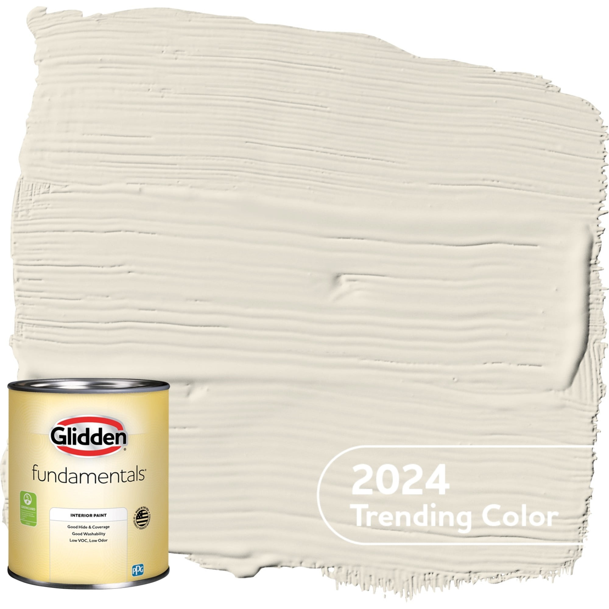 Glidden Fundamentals 1 Quart Focus / Off White Semi-Gloss Interior ...