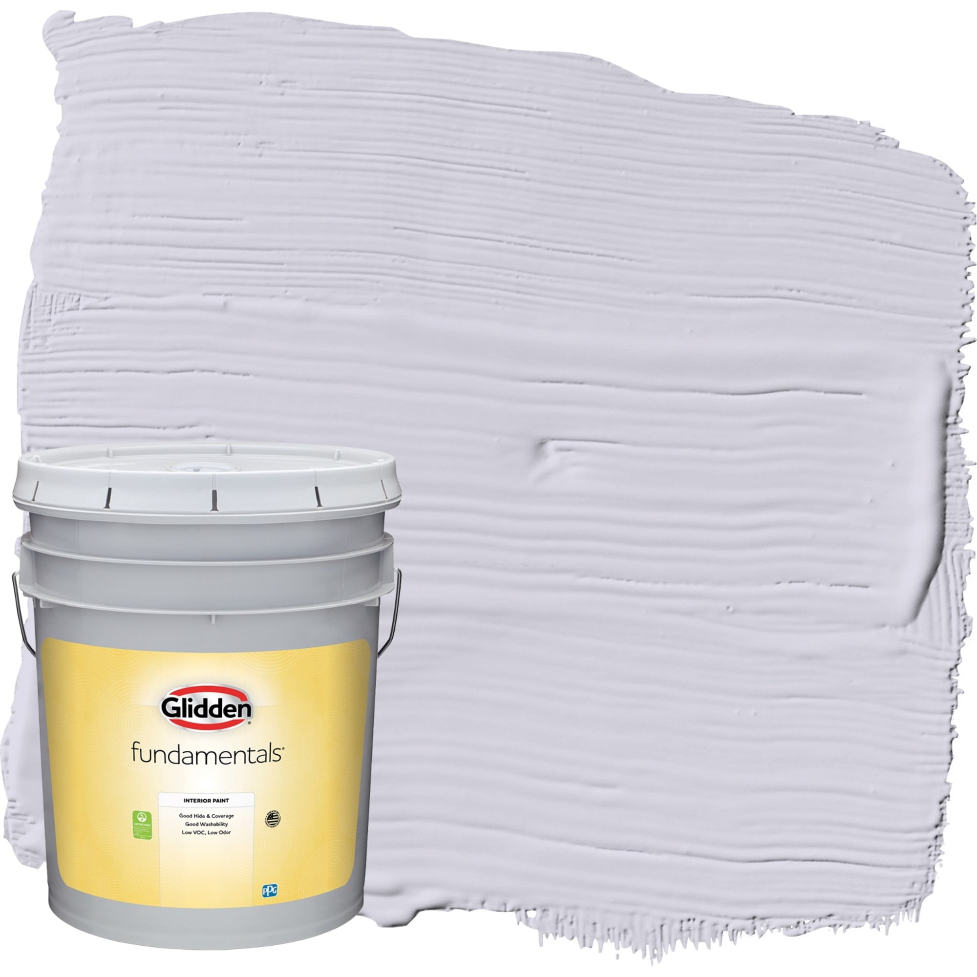 Glidden Fundamentals Interior Paint Frosted Lilac / Purple, Eggshell, 5 ...