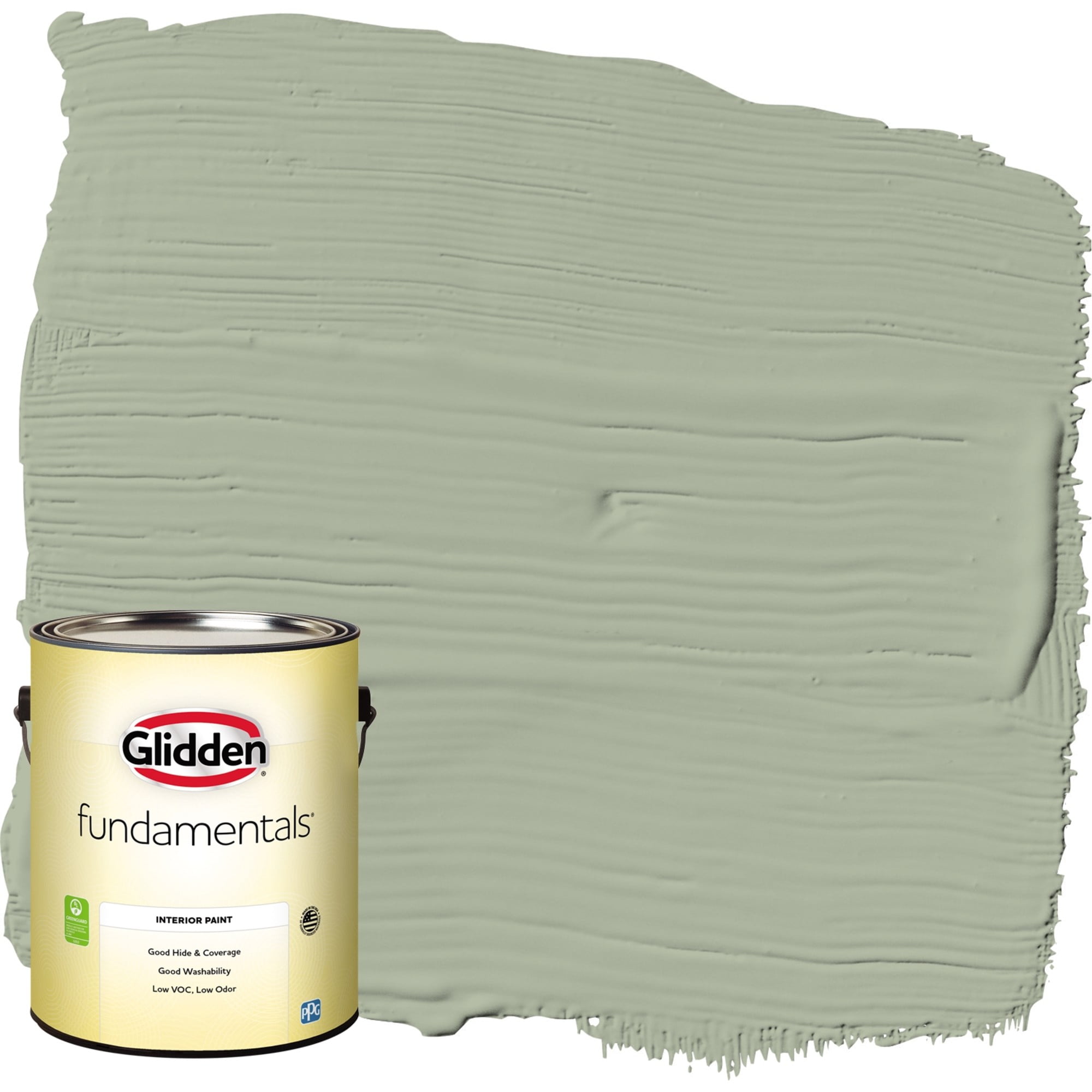 Glidden Fundamentals Interior Paint Gargoyle / Green, Eggshell, 1 ...
