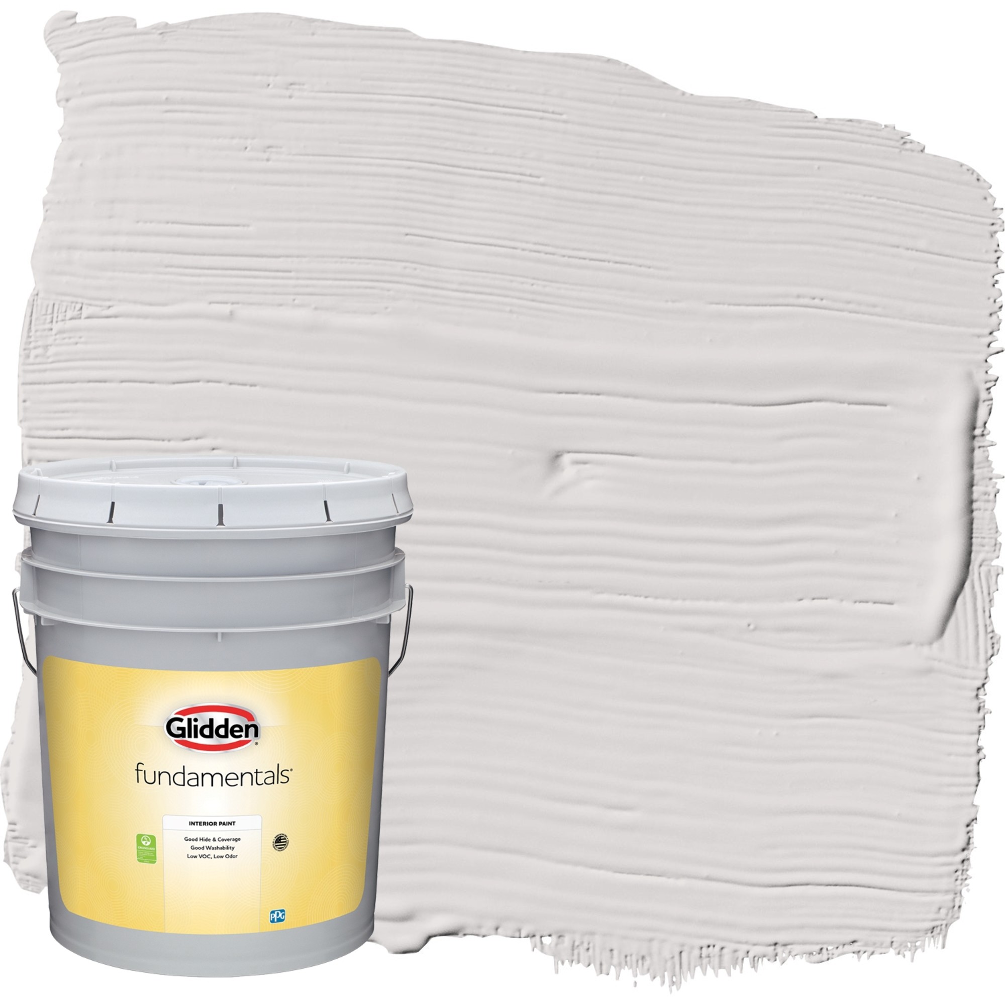 Glidden Fundamentals Interior Paint Go To Gray / Grey, Eggshell, 5 ...