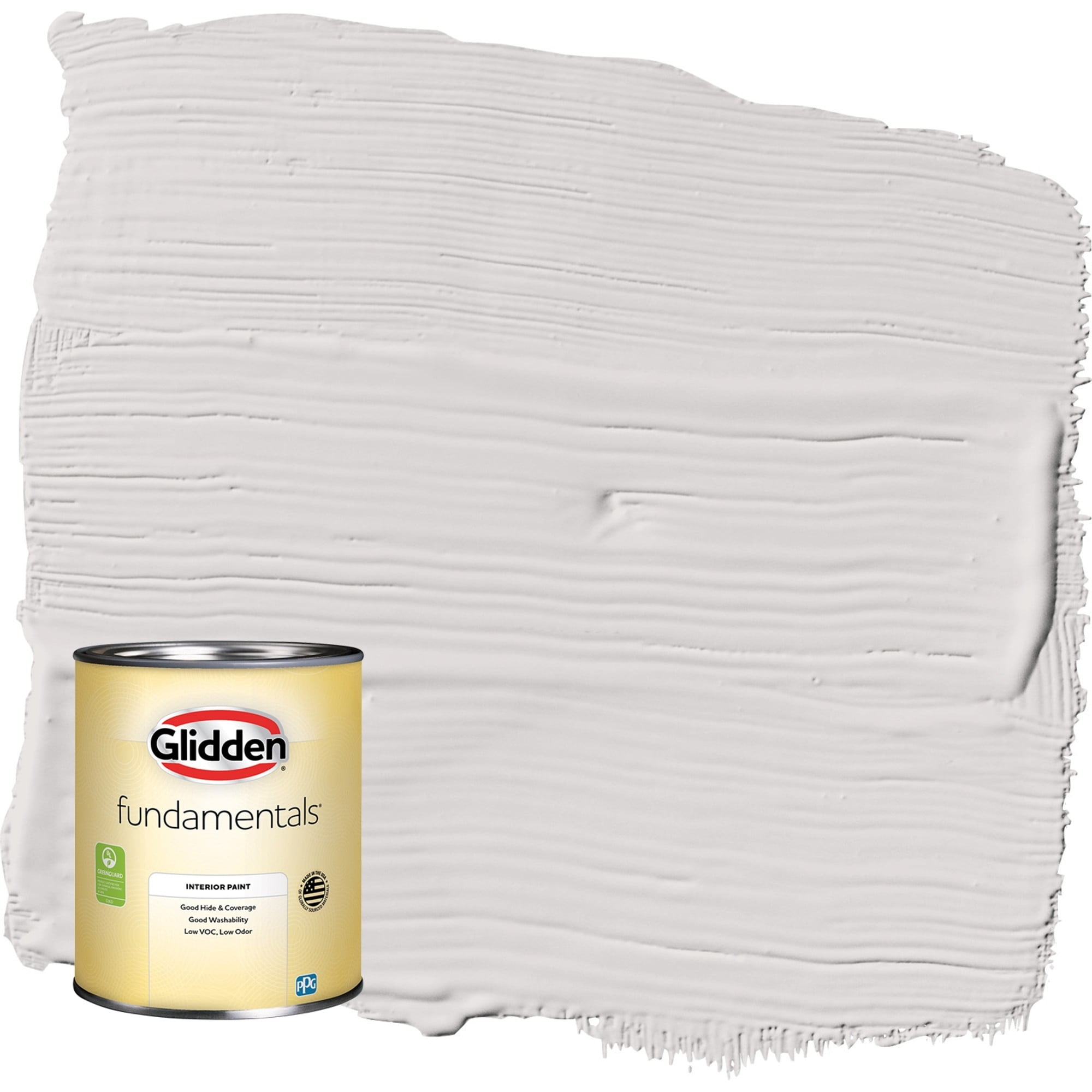 Glidden Fundamentals Go To Gray / Grey, Semi-Gloss Interior Paint, 1 ...