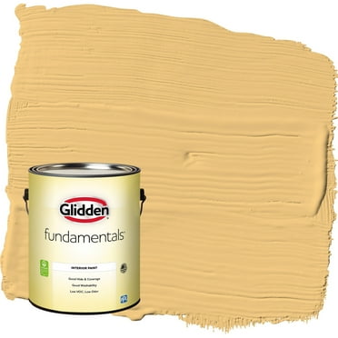 Glidden Fundamentals Gold Buff / Yellow Flat Exterior Paint, 1 Quart ...