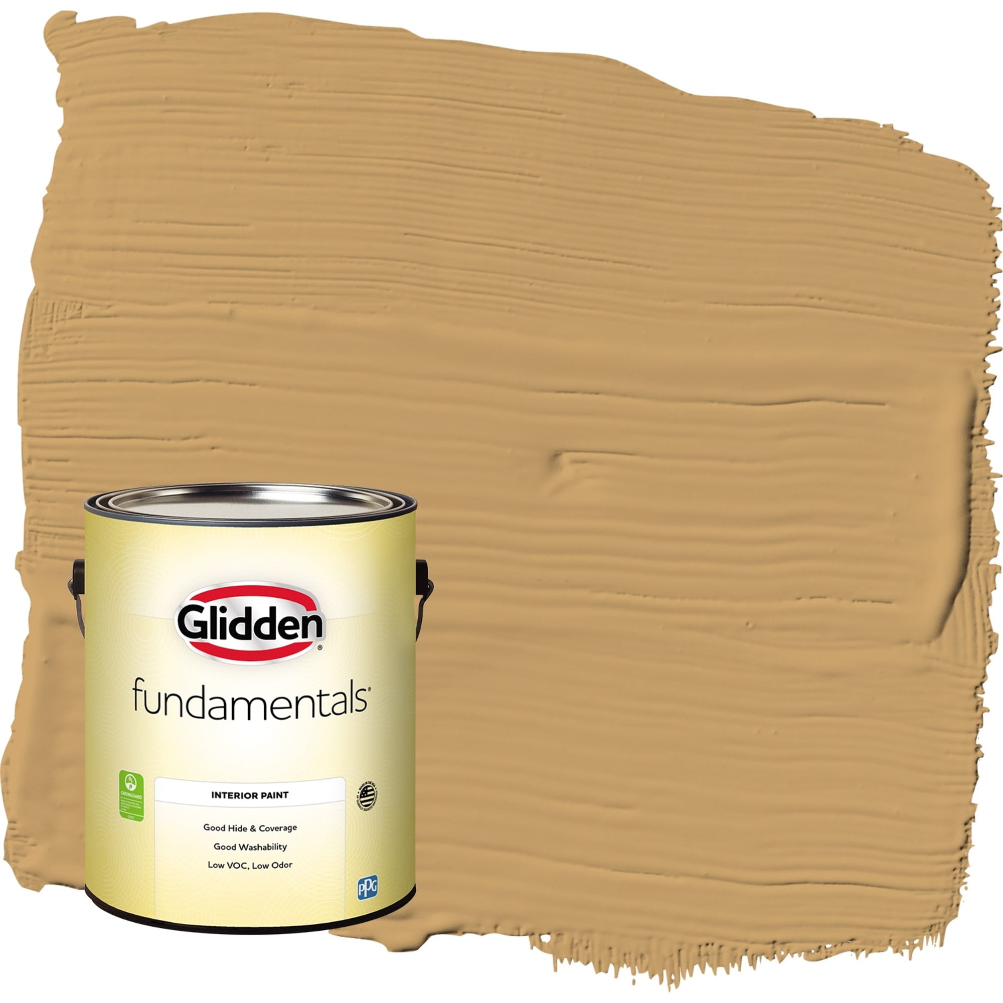 Glidden Fundamentals Good Life / Yellow, Eggshell Interior Paint, 1 ...