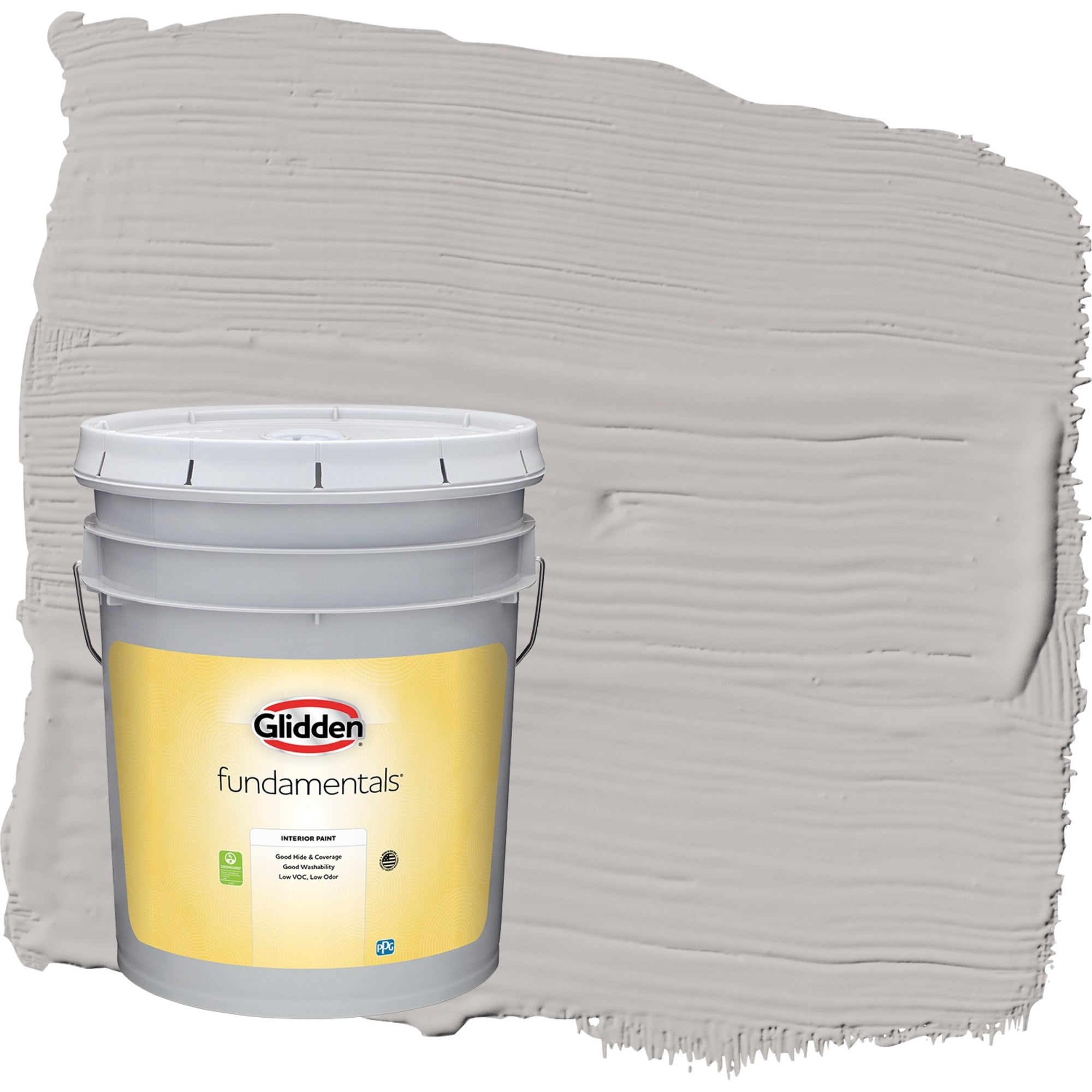 Glidden Fundamentals Gray Shadows / Grey, Flat Interior Paint, 5 Gallon ...