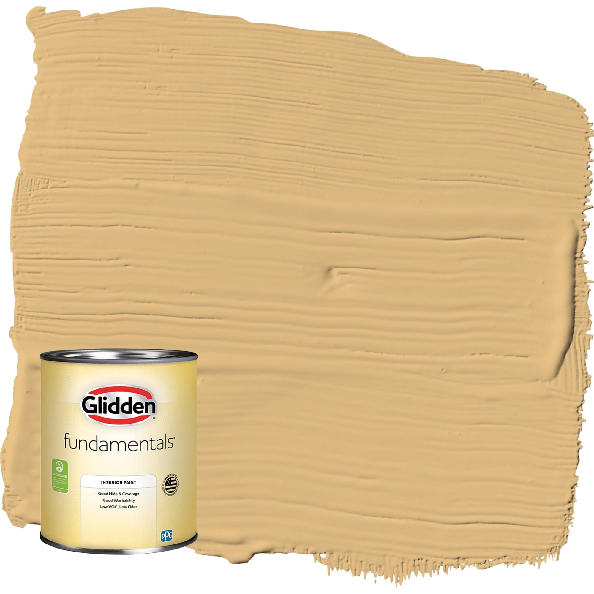 Glidden Fundamentals Honey Bunny / Yellow Eggshell Interior Paint, 1 ...