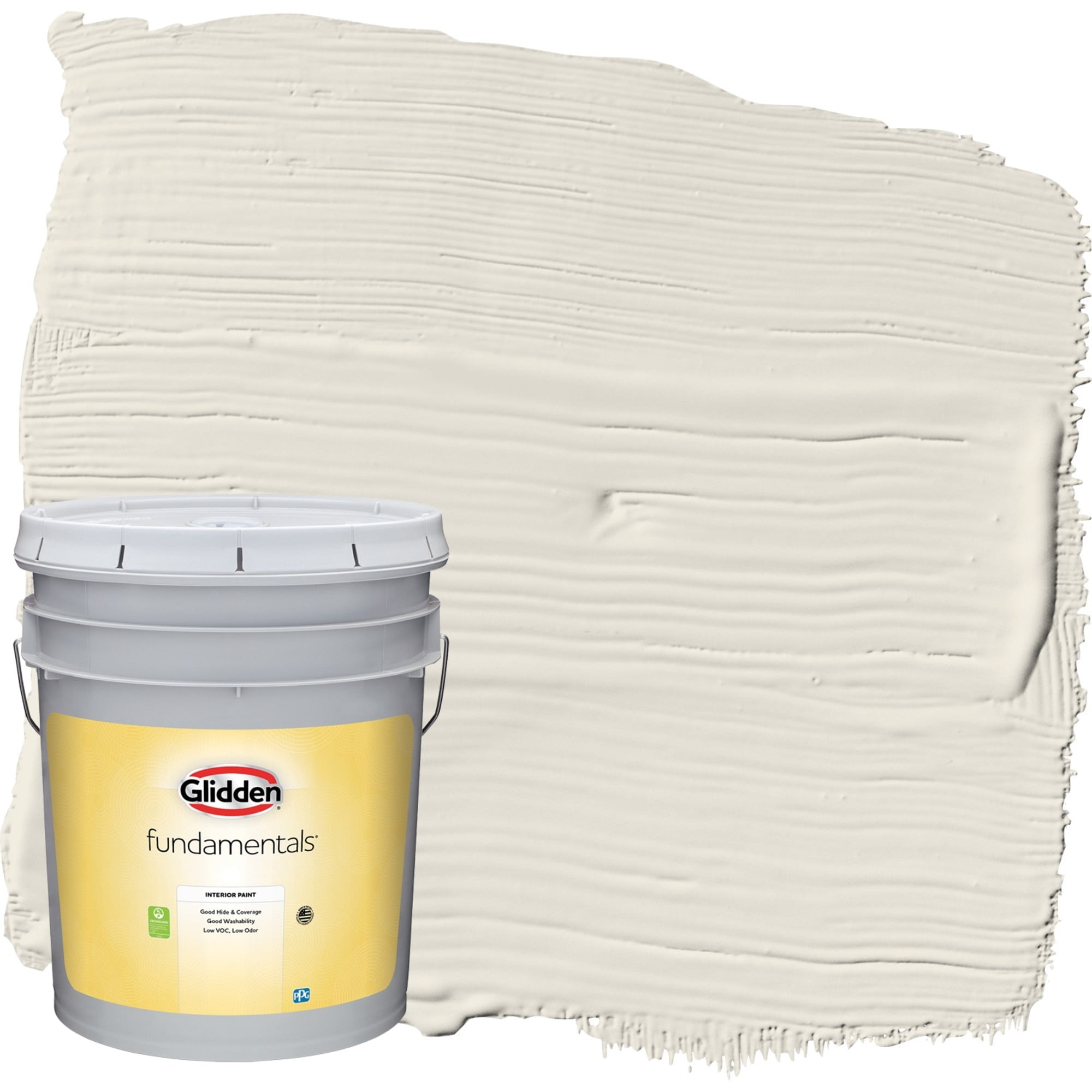 Glidden Fundamentals Interior Paint Hourglass / Off-White, Eggshell, 5 ...