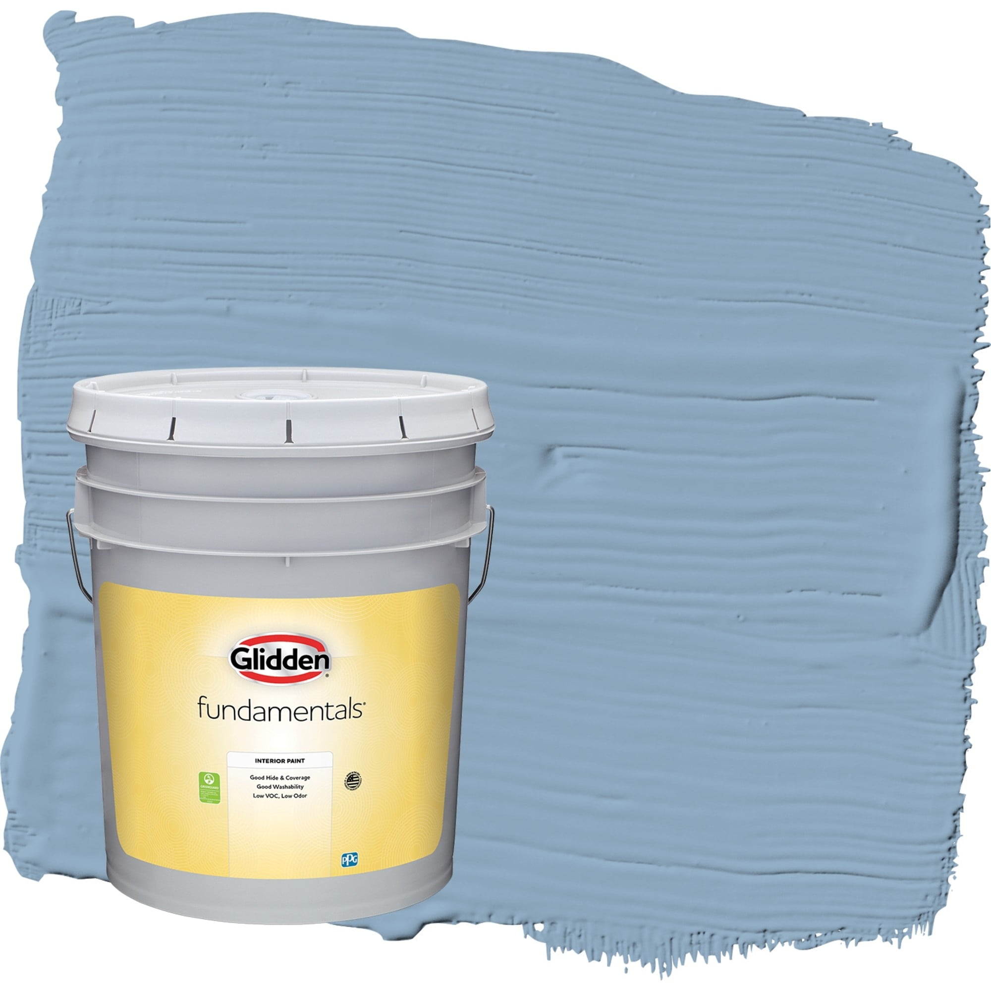 Glidden Fundamentals Kaleidoscope / Blue, Flat Interior Paint, 5 Gallon ...