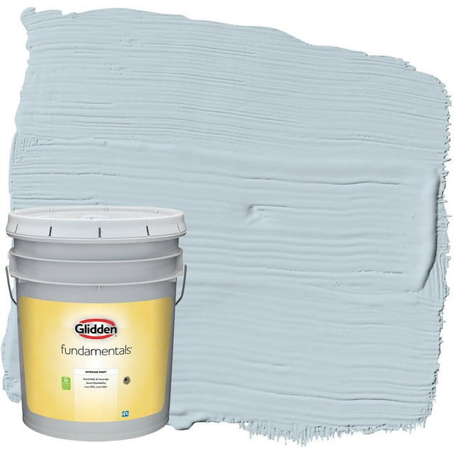 Glidden Fundamentals Interior Paint Keepsakes / Blue, Flat, 5 Gallons ...
