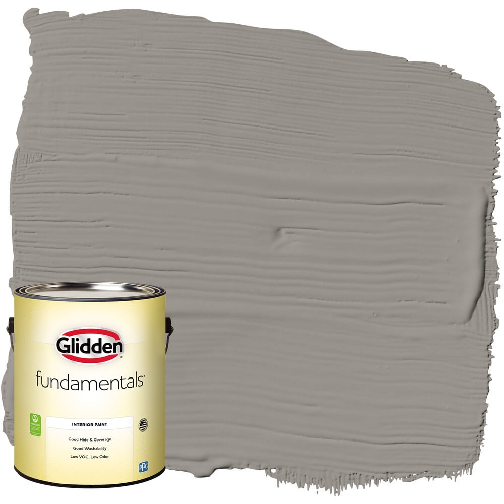 Glidden Fundamentals Interior Paint Lazy Afternoon / Gray, Eggshell, 1 ...