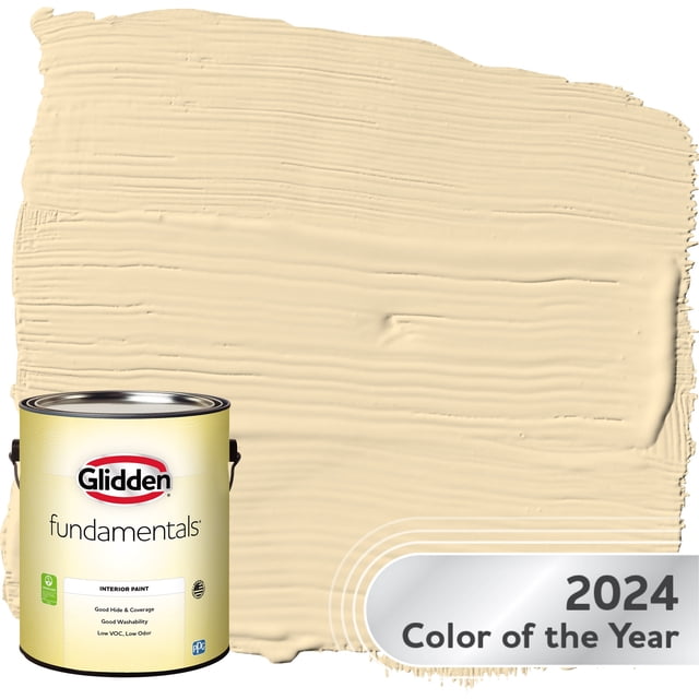 Glidden Fundamentals Interior Paint Limitless / Yellow, Eggshell, 1 ...