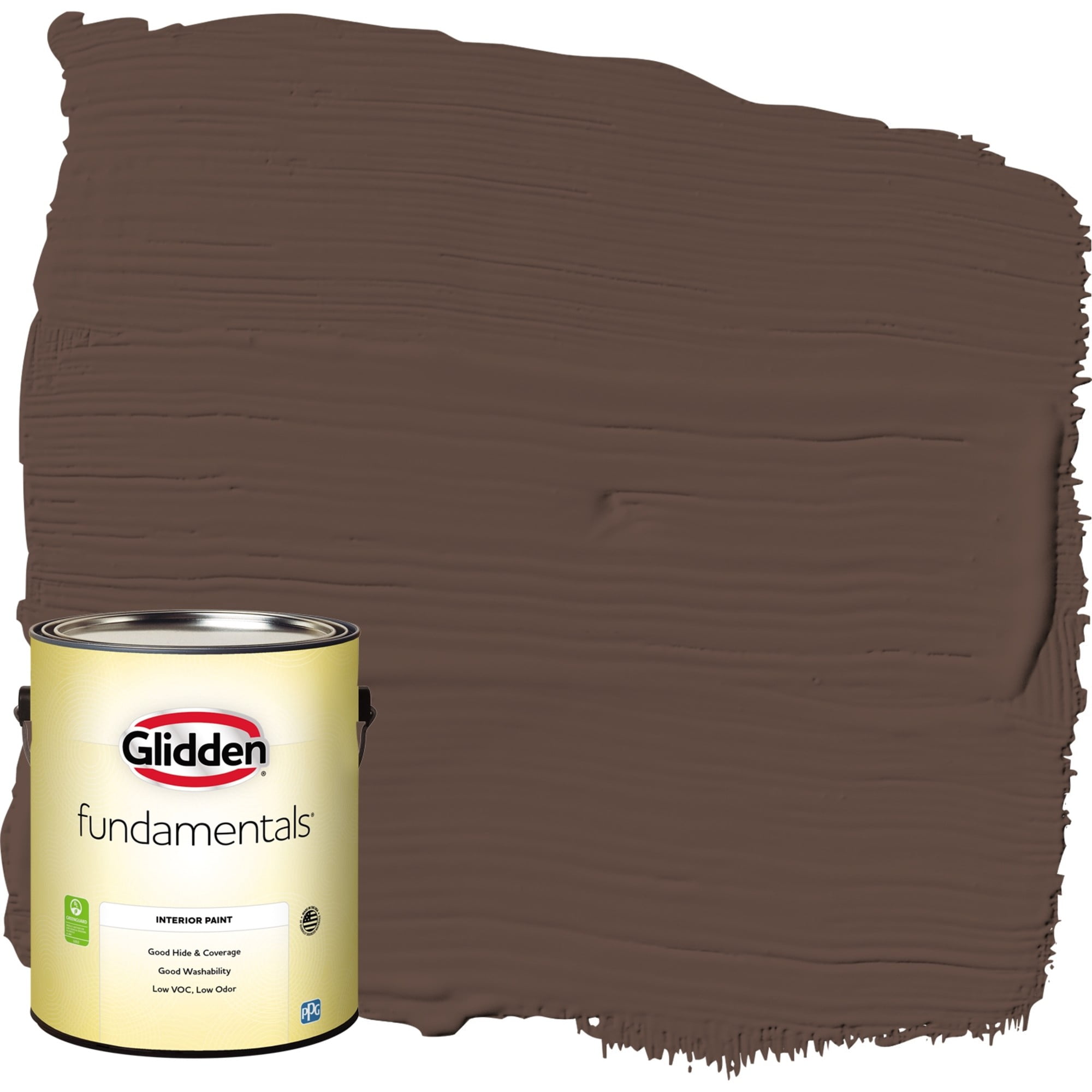 Glidden Fundamentals Interior Paint Little Bear / Brown, Semi Gloss, 1 ...