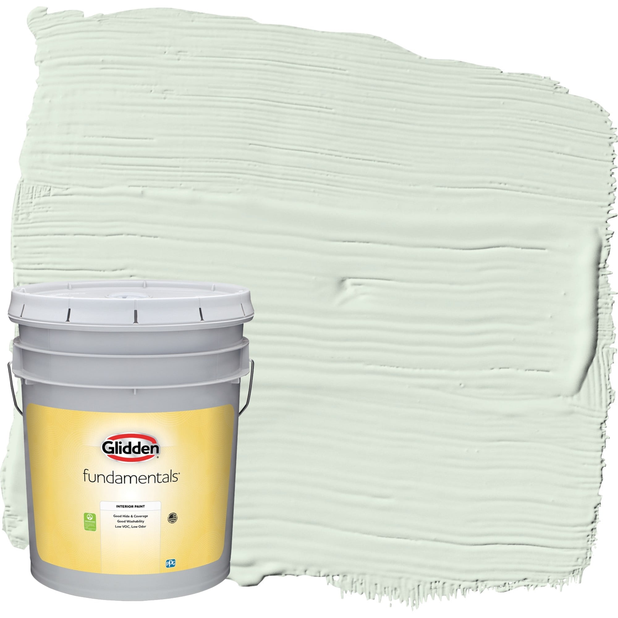 Glidden Fundamentals Interior Paint Mint Wafer / Green, Flat, 5 Gallon ...