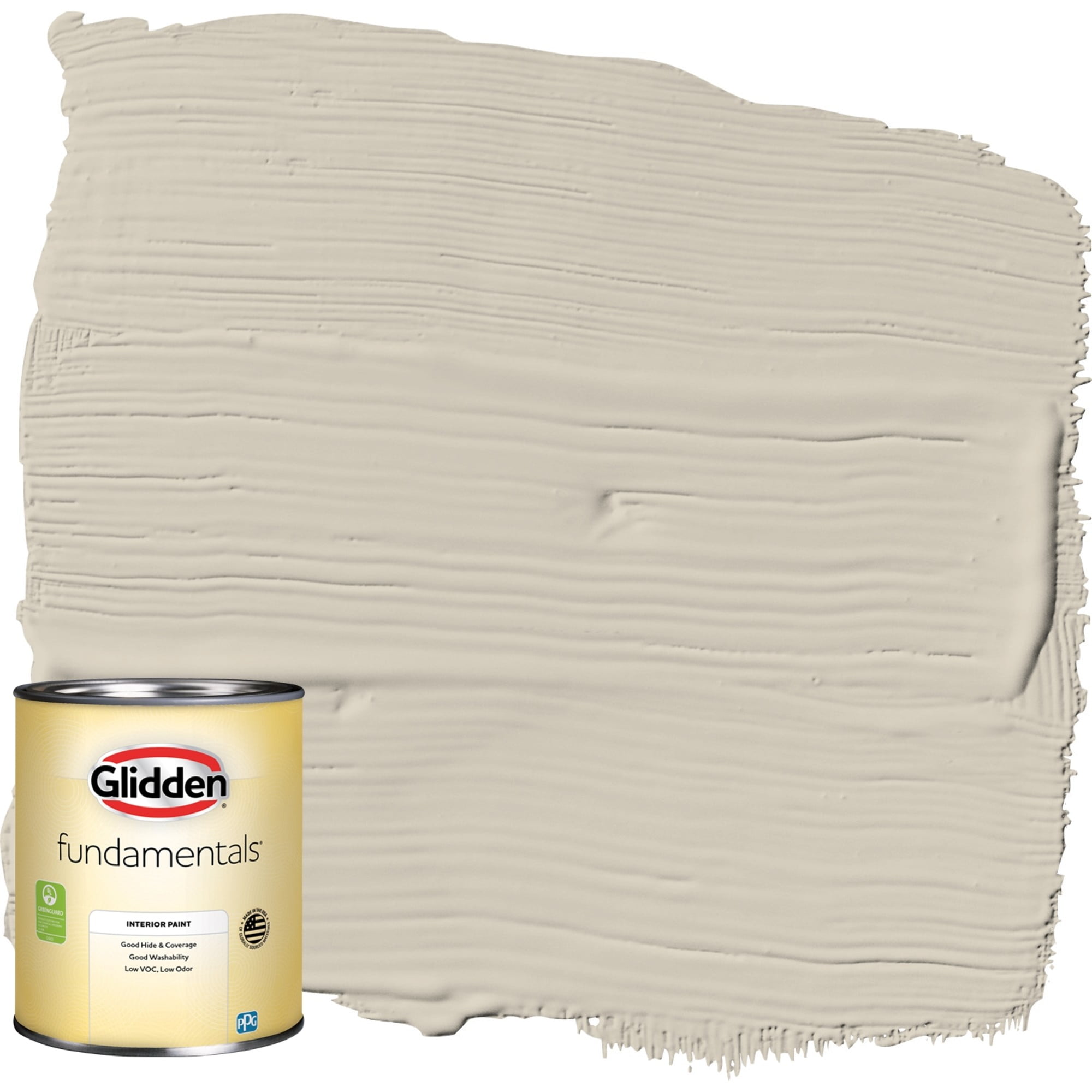 Glidden Fundamentals Interior Paint Moth Gray / Grey, Flat, 1 Quart ...