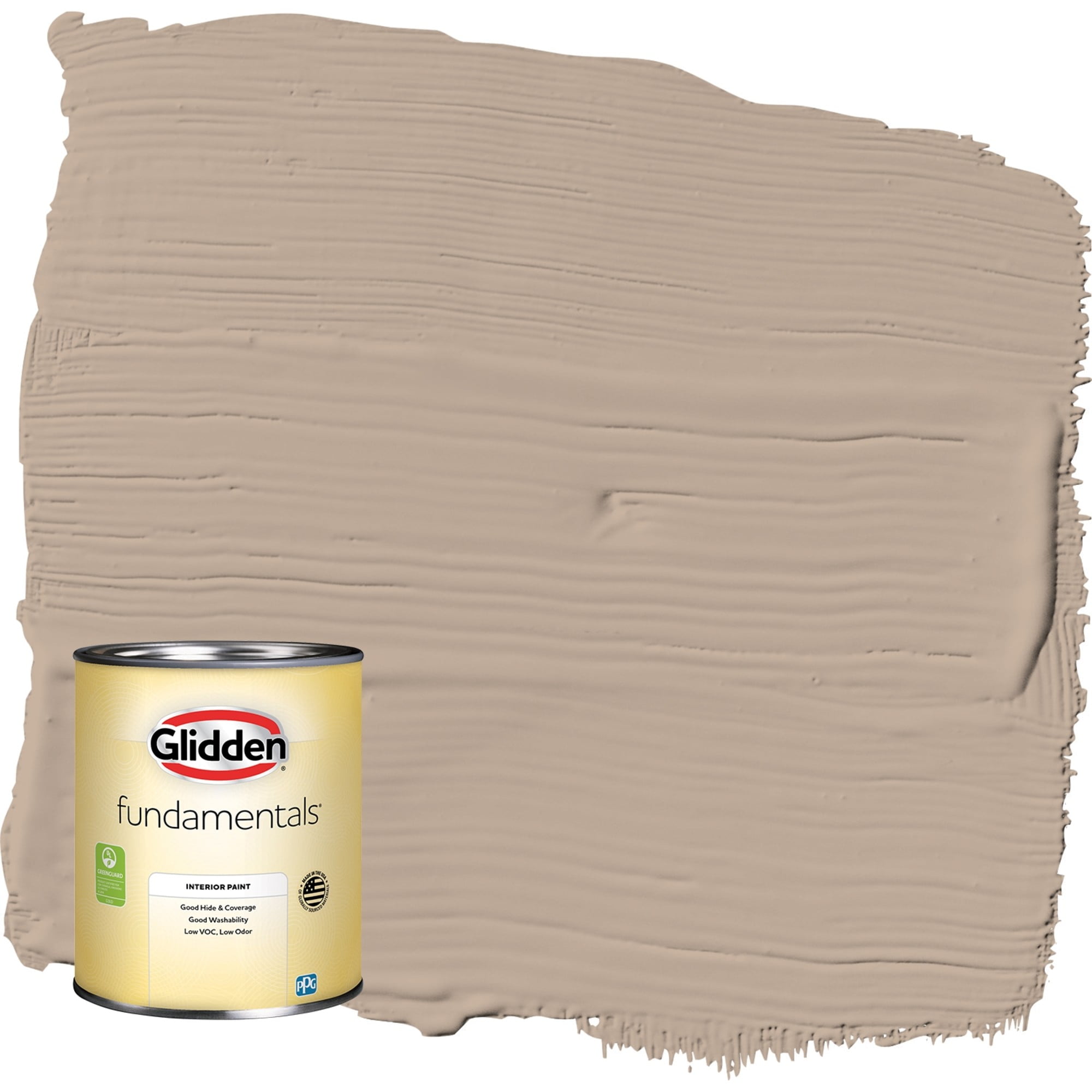 Glidden Fundamentals Notorious / Brown Eggshell Interior Paint, 1 Quart ...