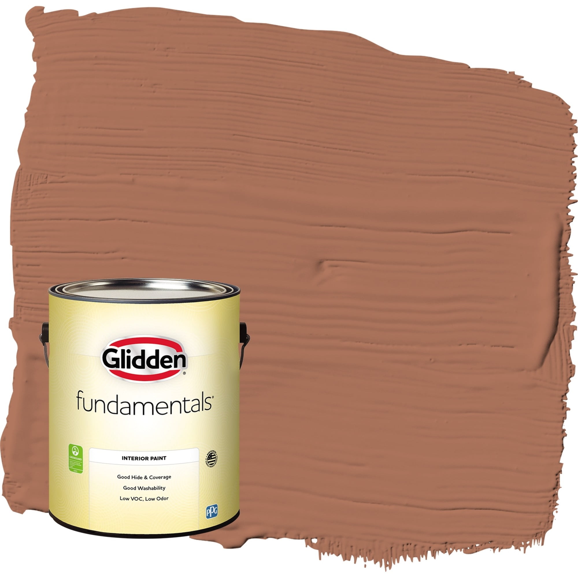 Glidden Fundamentals Nutmeg / Brown, Semi-Gloss Interior Paint, 1 ...