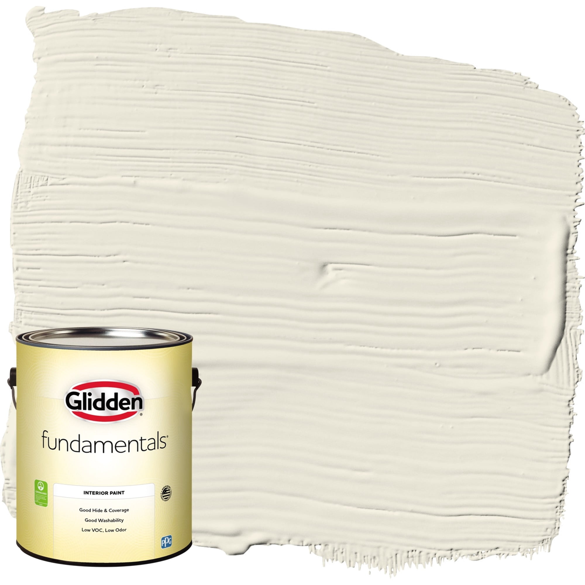 Glidden Fundamentals Interior Paint Off White, Eggshell, 1 Gallon ...