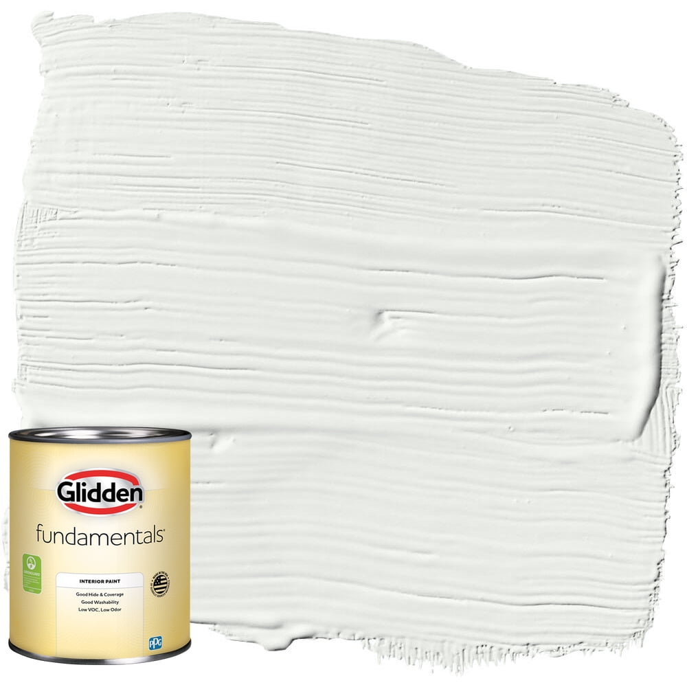 Glidden Fundamentals Interior Paint Pacific Pearl / Off-White, Flat, 1 ...