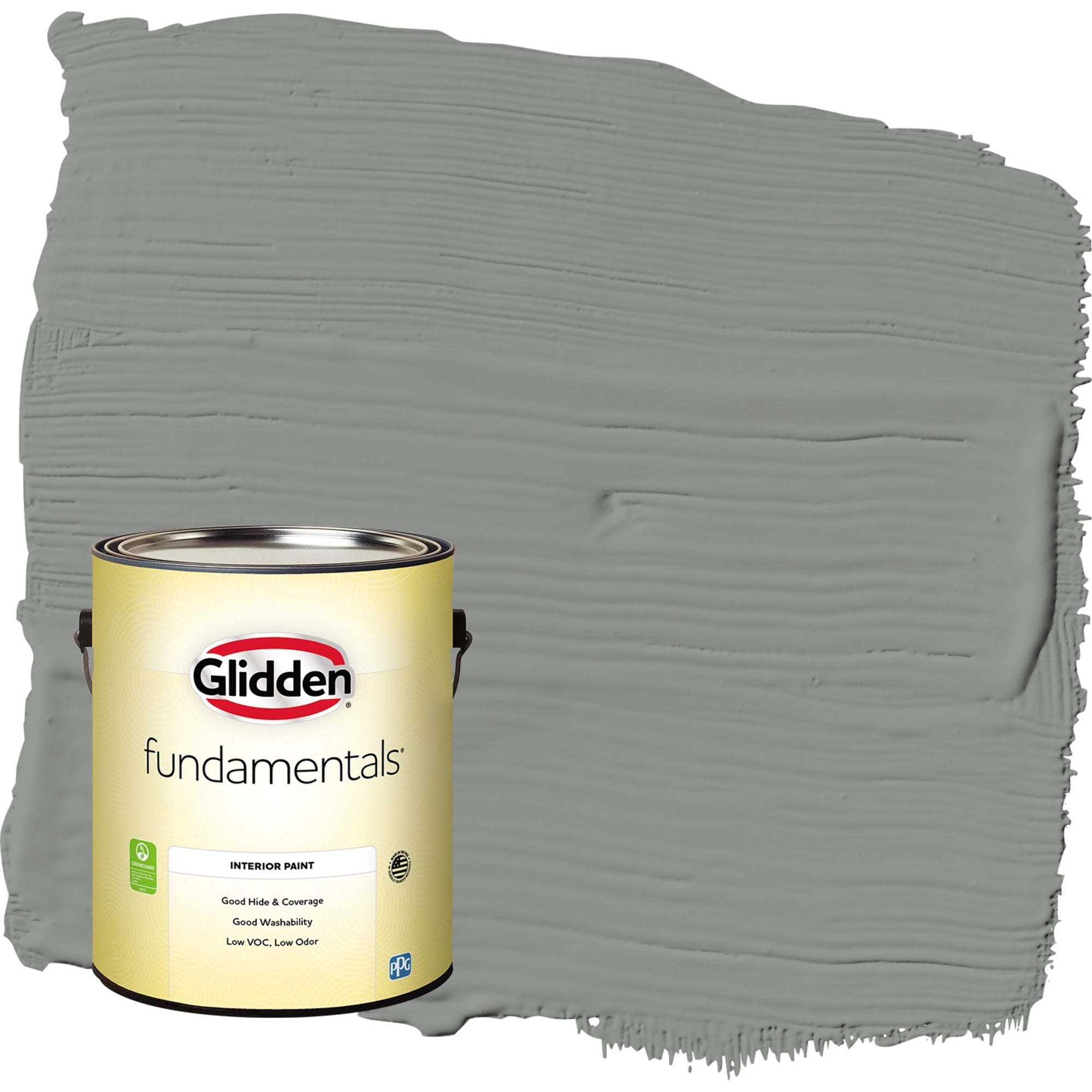 Glidden Fundamentals Phoenix Fossil / Gray Eggshell Interior Paint, 1 ...