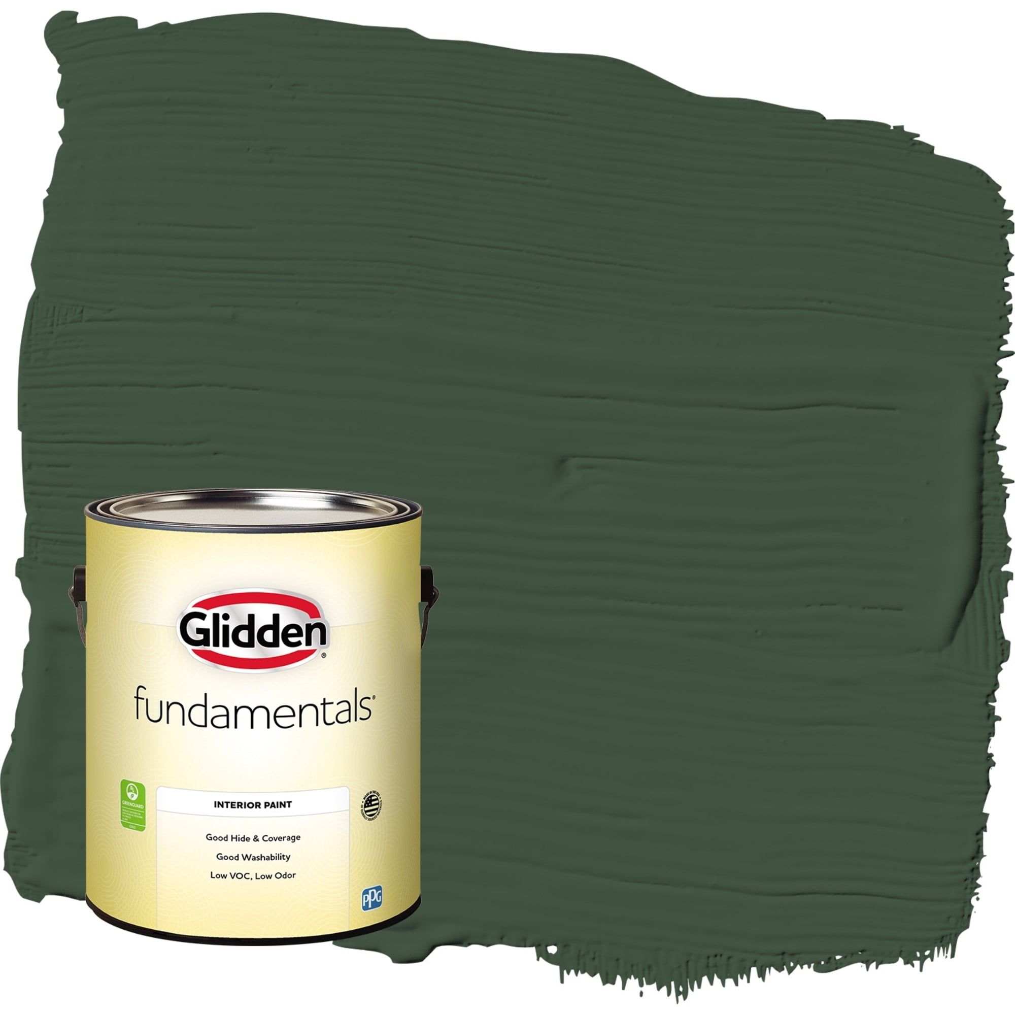 Glidden Fundamentals Pine Forest / Green, Eggshell Interior Paint, 1 ...