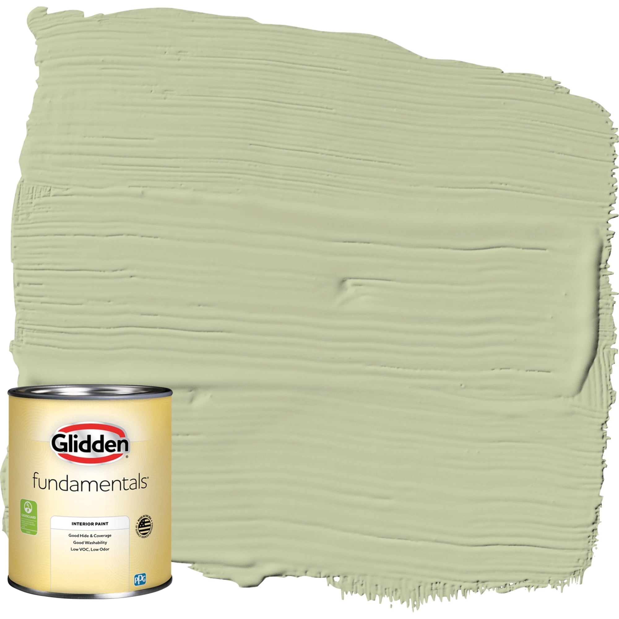 Glidden Fundamentals Interior Paint Sage Splendor / Green, Flat, 1 ...