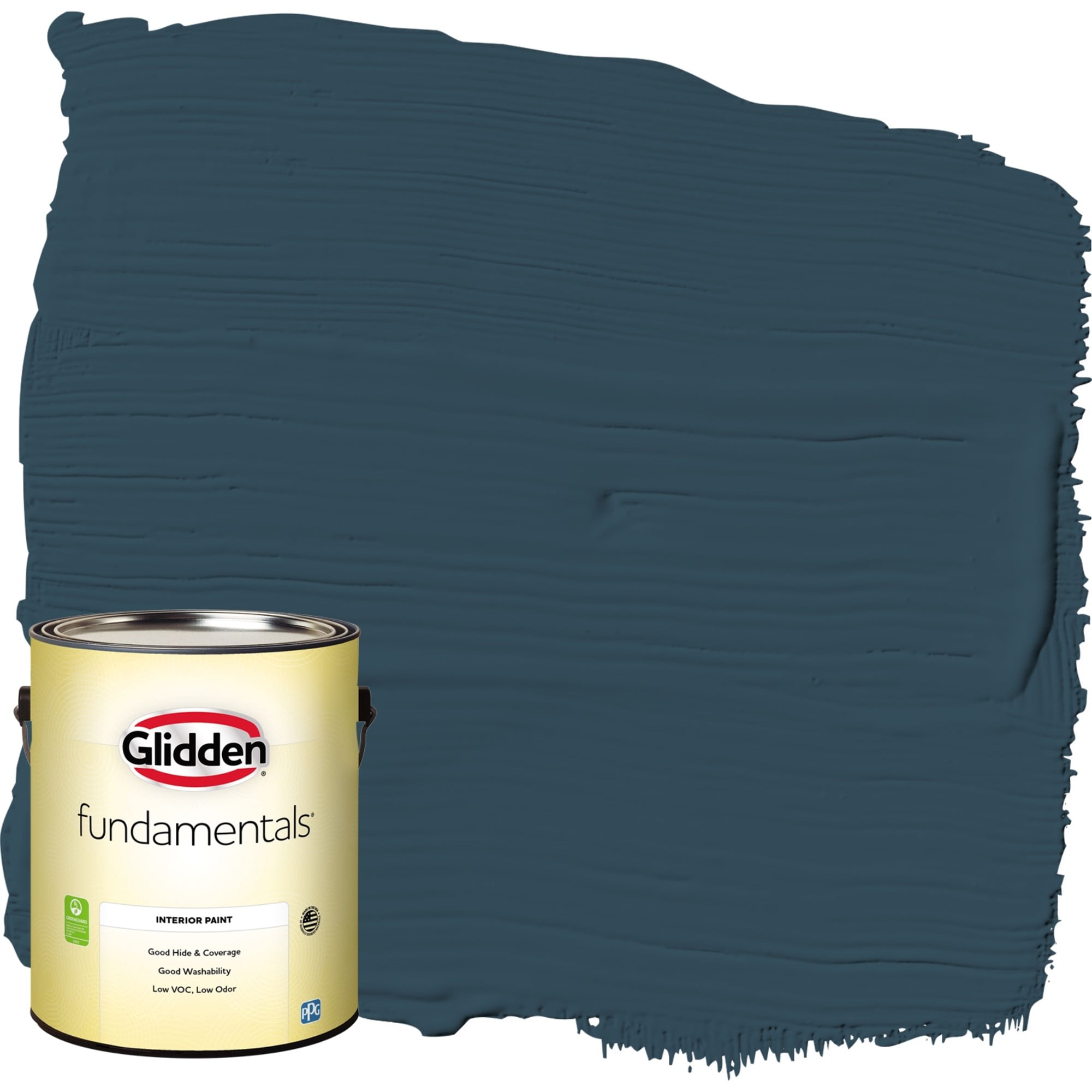 Glidden Fundamentals Interior Paint Sailor's Coat / Blue, Eggshell, 1 ...