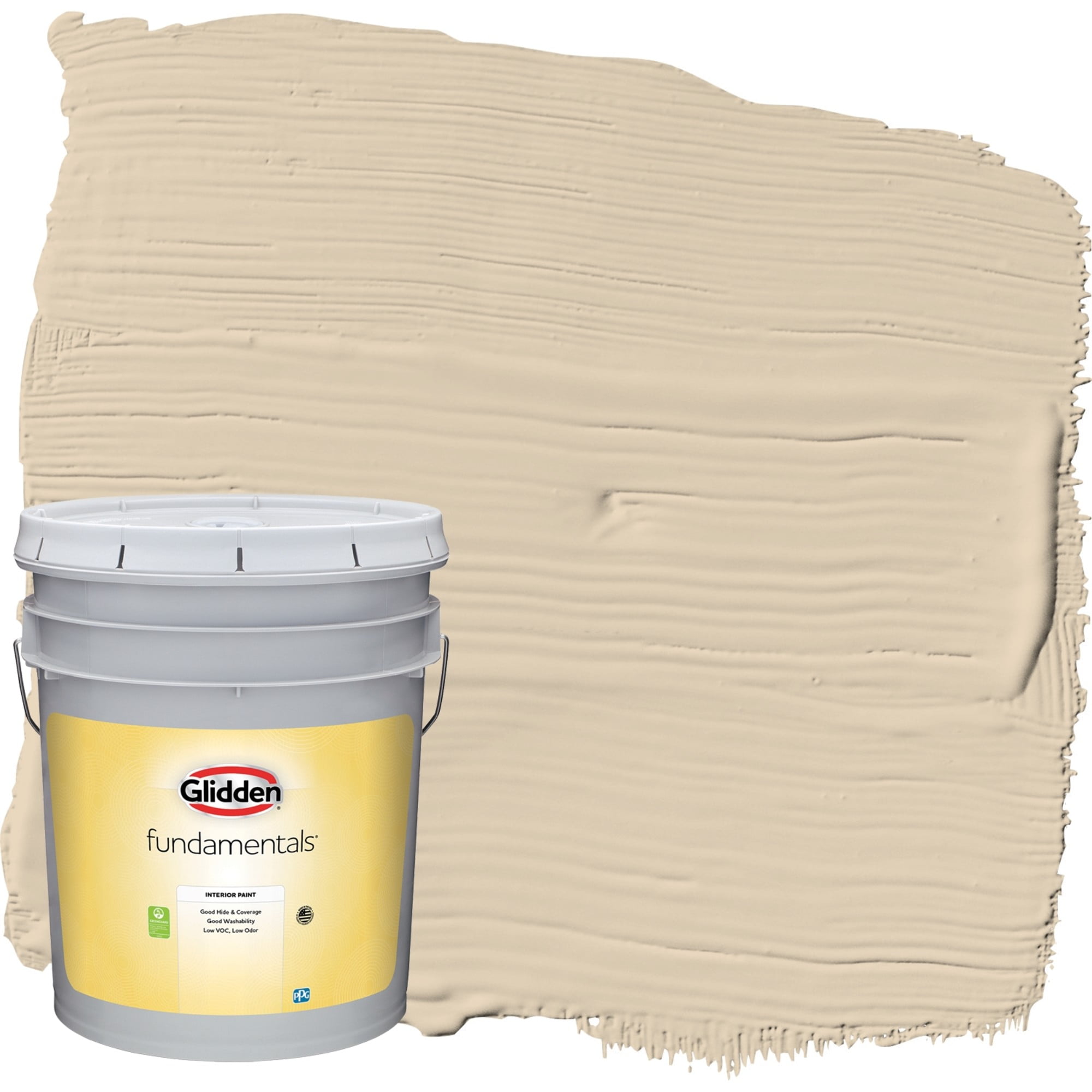 Glidden Fundamentals Interior Paint Seriously Sand / Beige, Eggshell, 5 ...